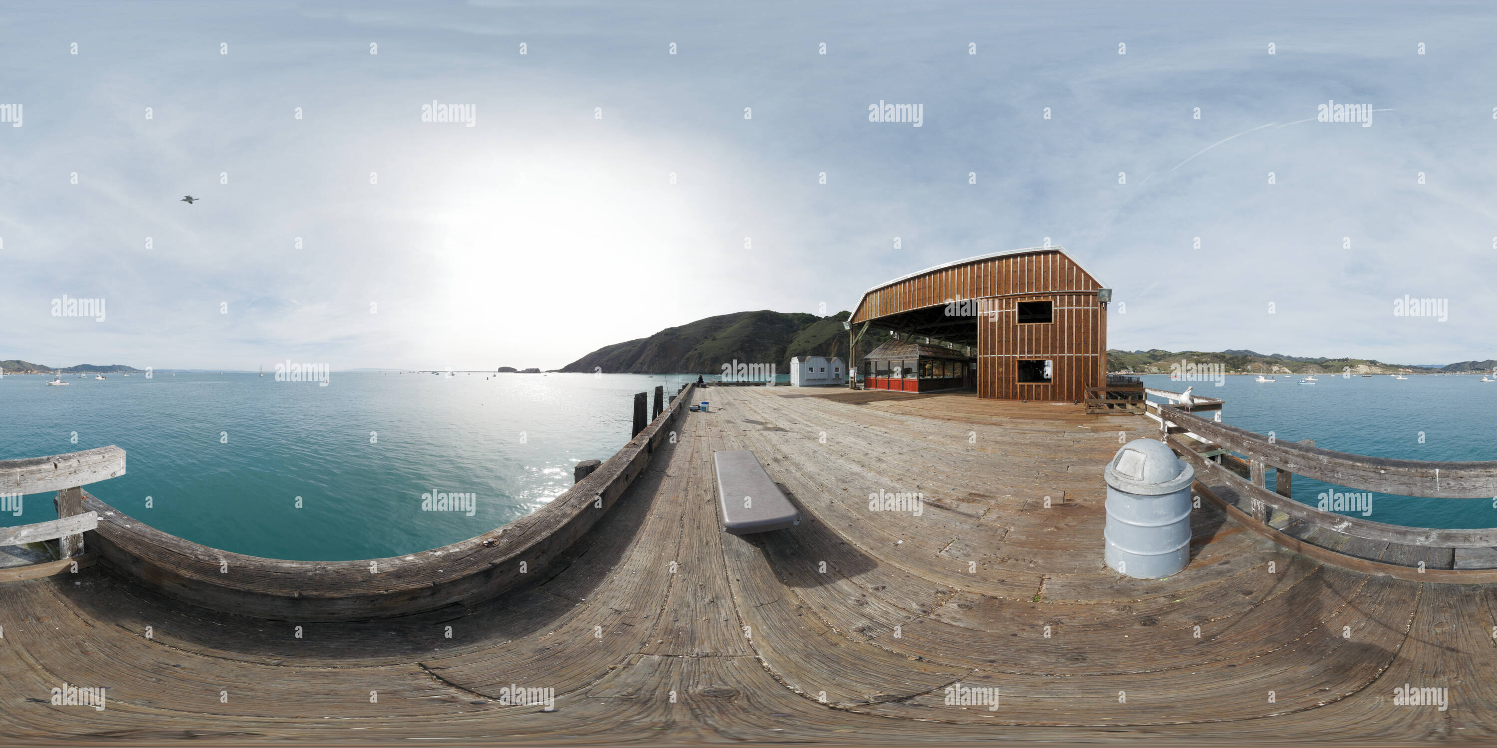 360° view of Port San Luis Pier - Alamy