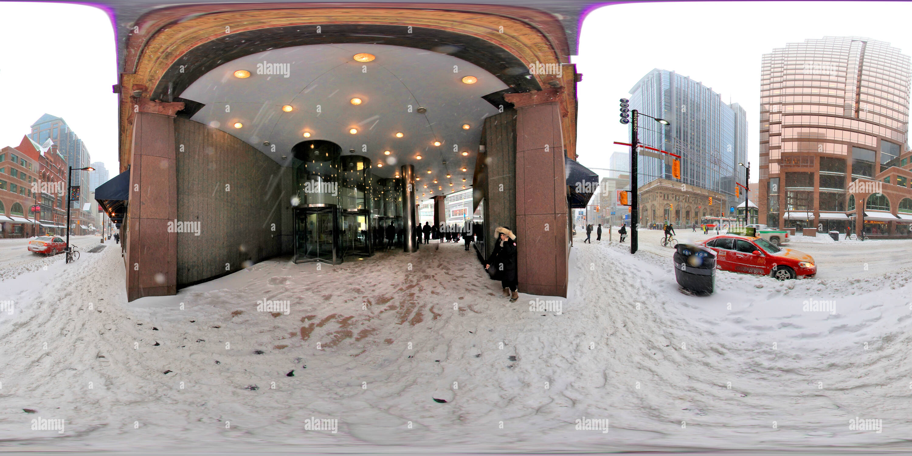 360° view of TORONTO SNOW STORM - Alamy