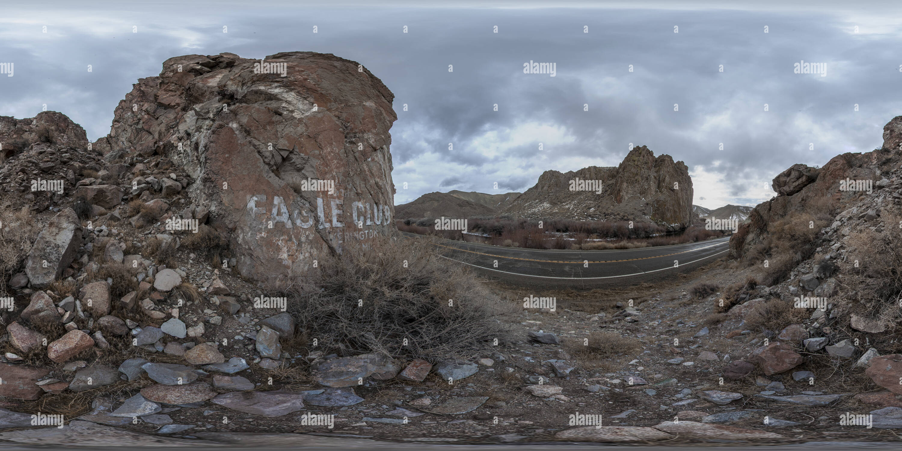 360° view of By the Road in Wilson Canyon, Nevada - Alamy