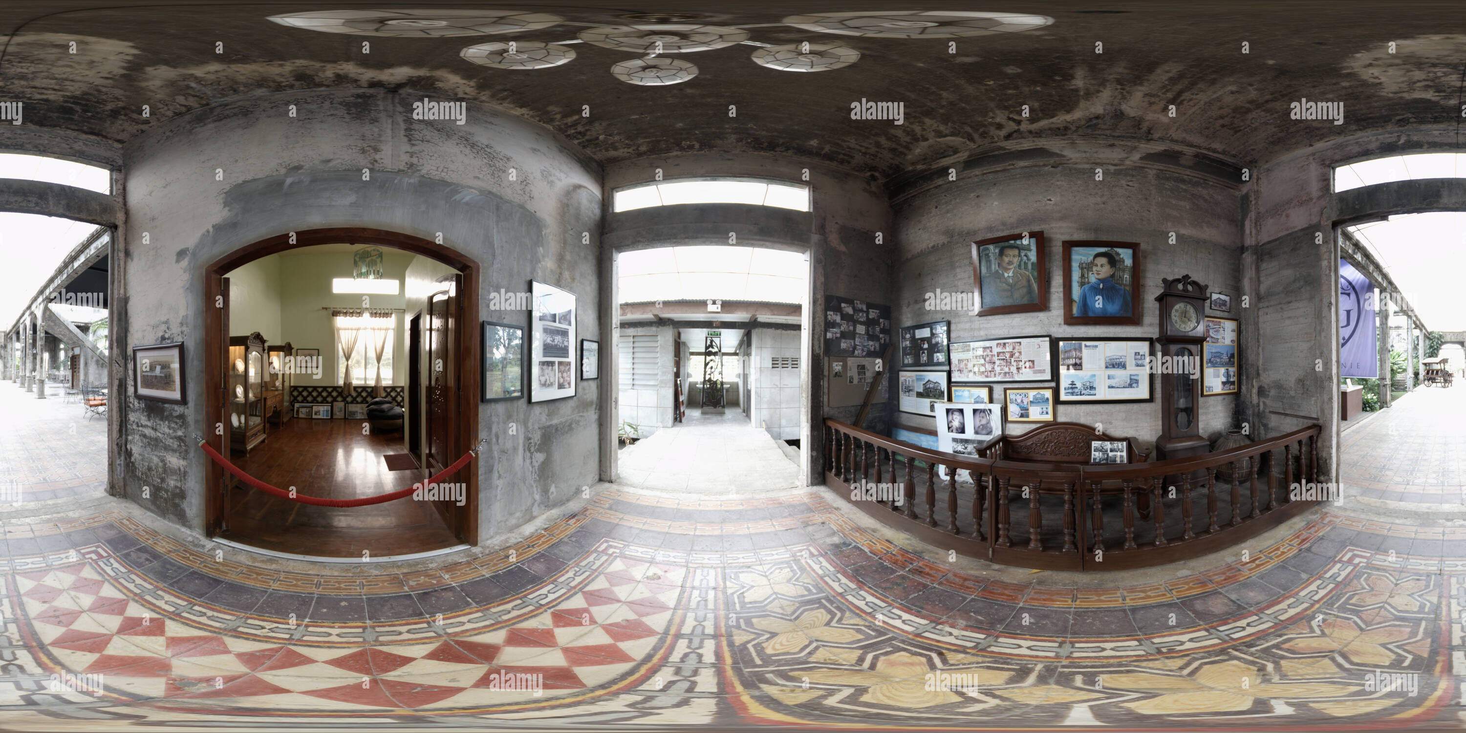 360° view of inside of Ruins building - Alamy