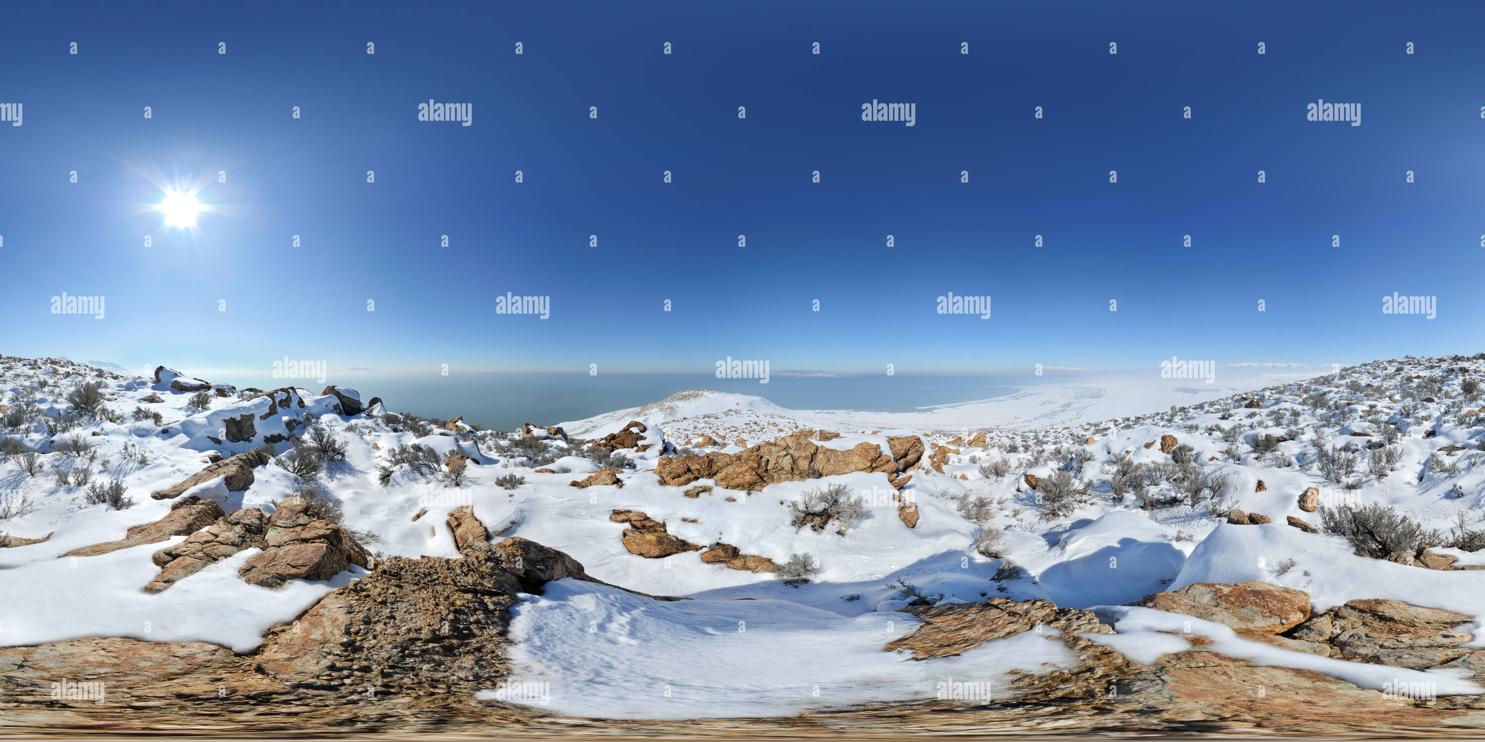 360° view of Buffalo Point, Antelope Island State Park, Utah, USA - Alamy
