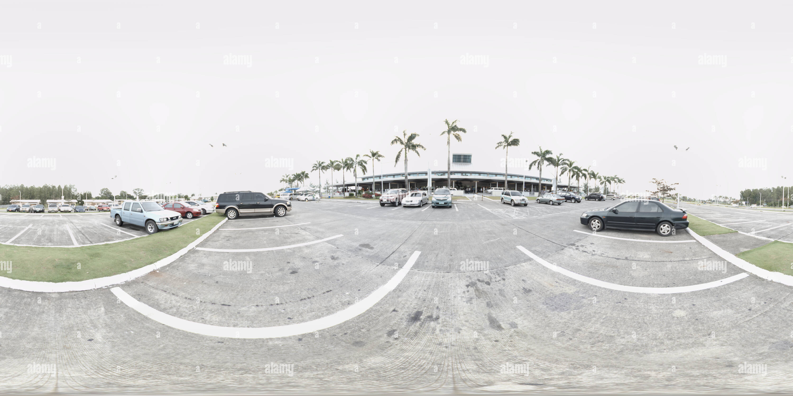 360° view of Airport Parking Area - Alamy