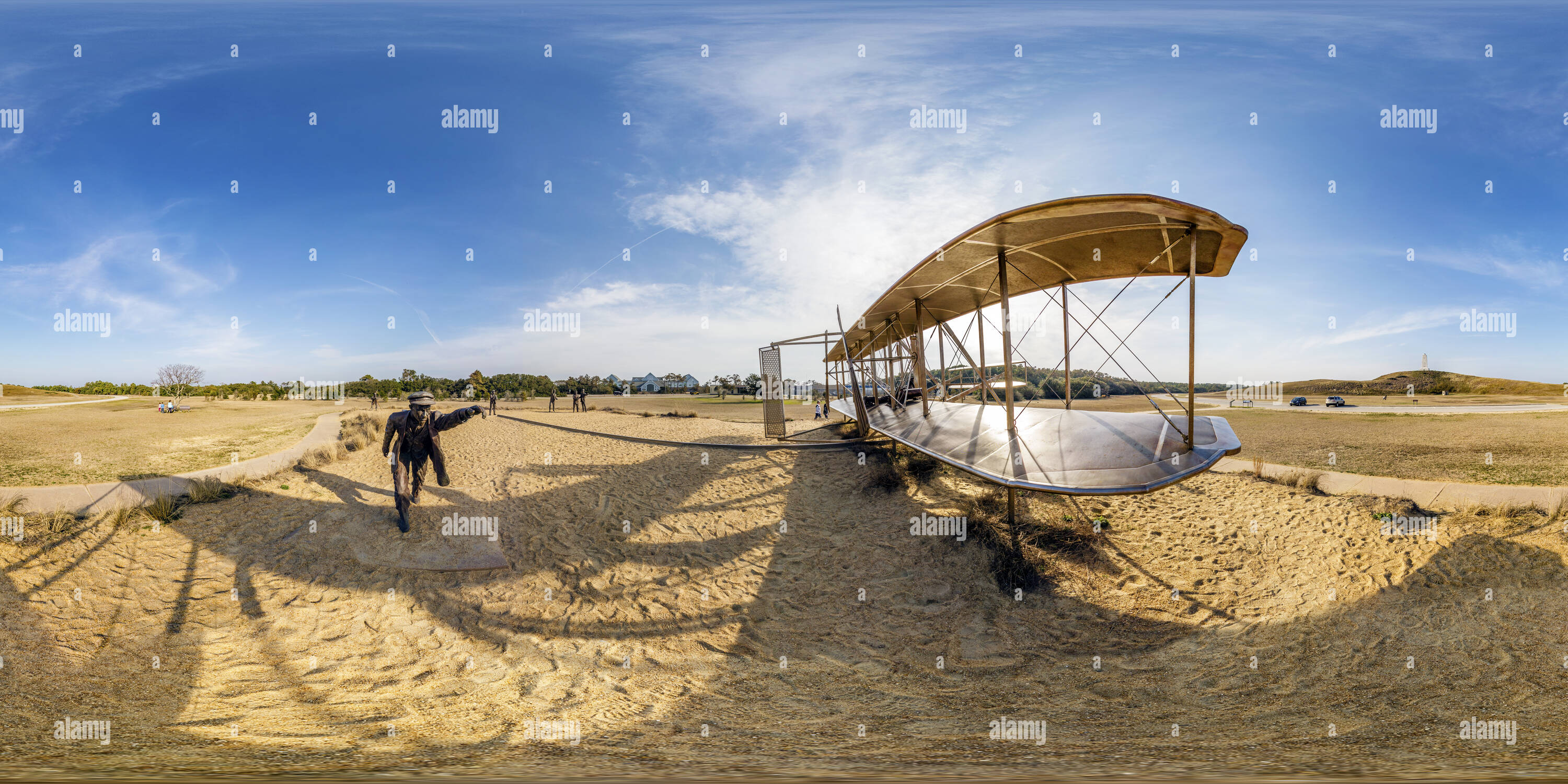 360° view of Wright Flyer Statue at First Flight Memorial - Kill Devil ...