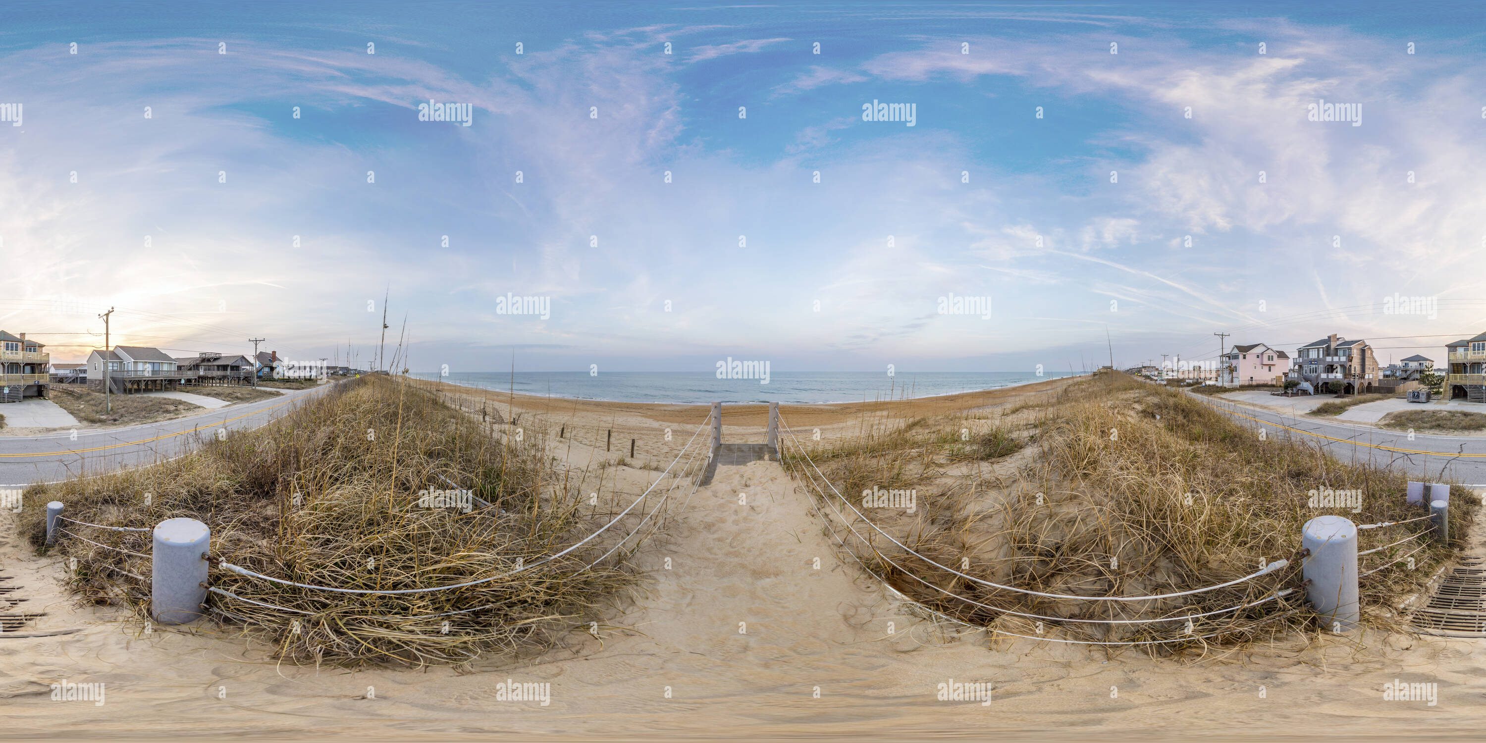 360° view of Kitty Hawk Beach Access and Highway 12 - Alamy