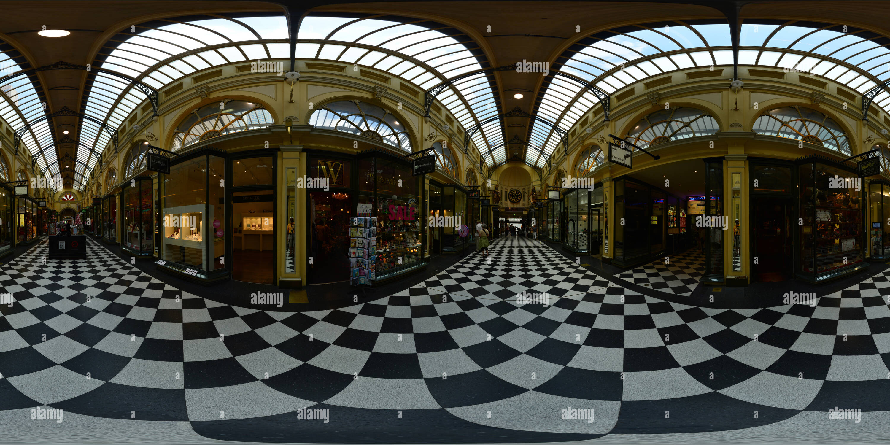 360° view of Royal Arcade, Melbourne - Alamy