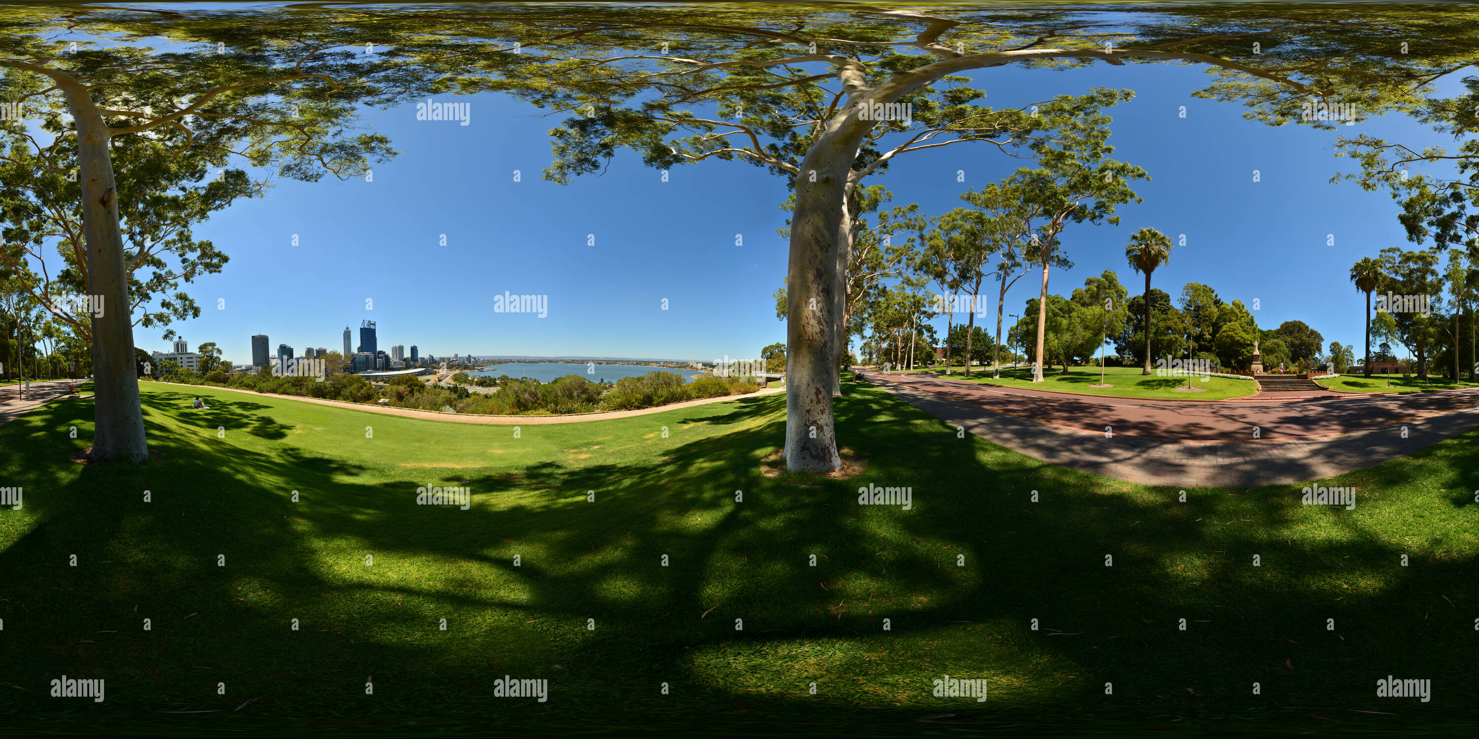 360° view of Perth Skyline seen from Kings Park - Alamy