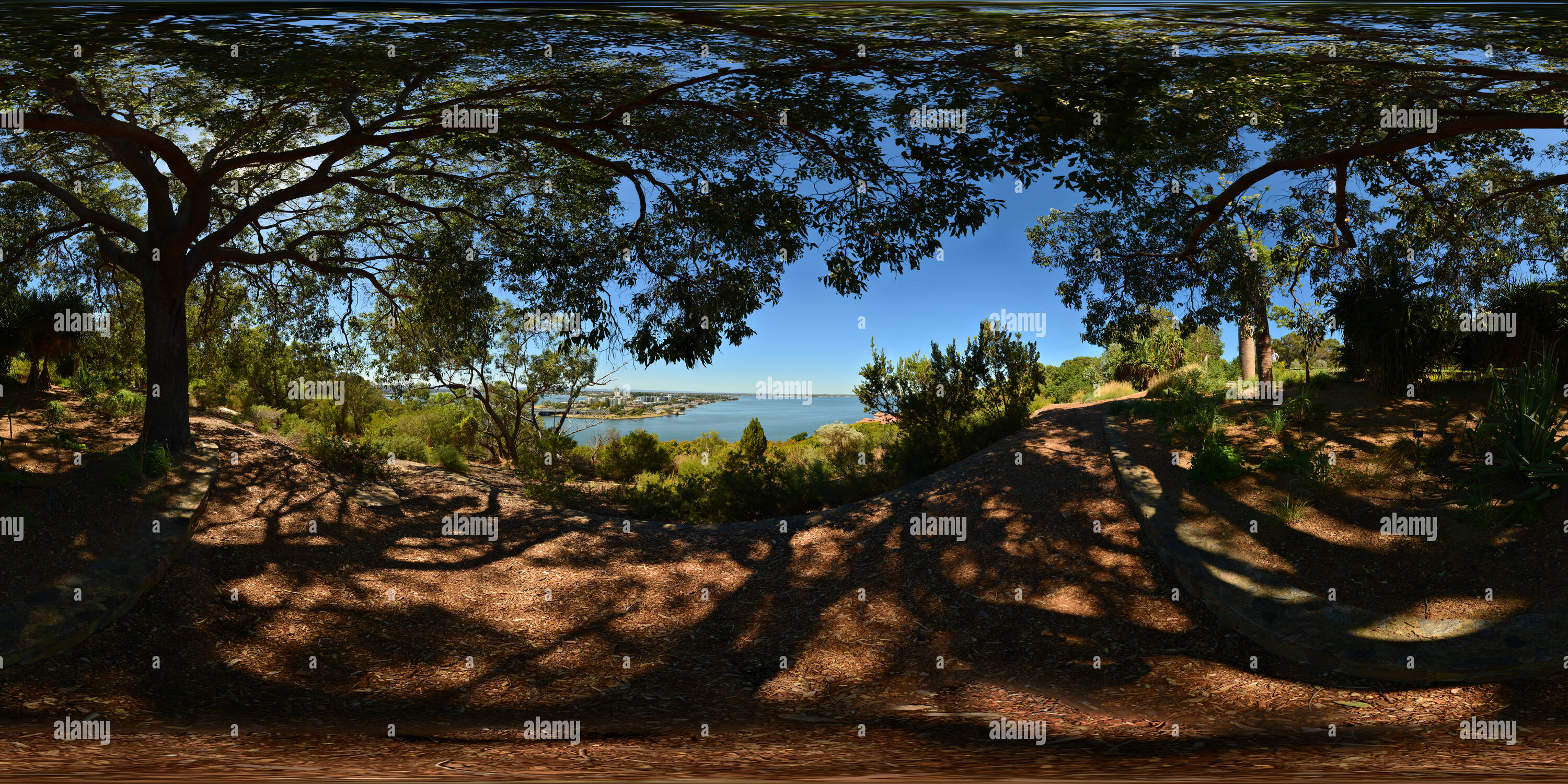 360° view of South Perth from Kings Garden, Western Australia - Alamy