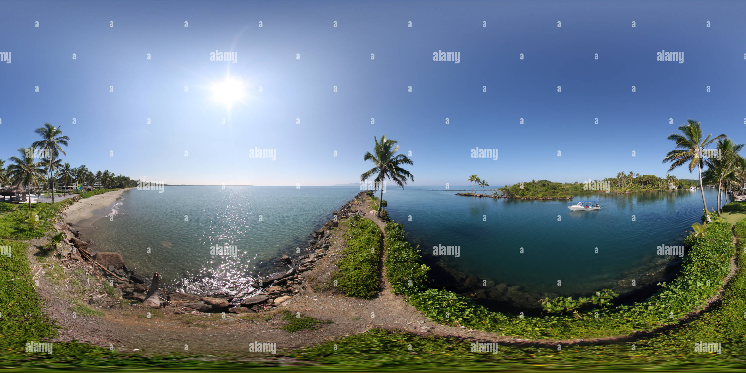 360° view of Pacific Harbour in Fiji - Alamy