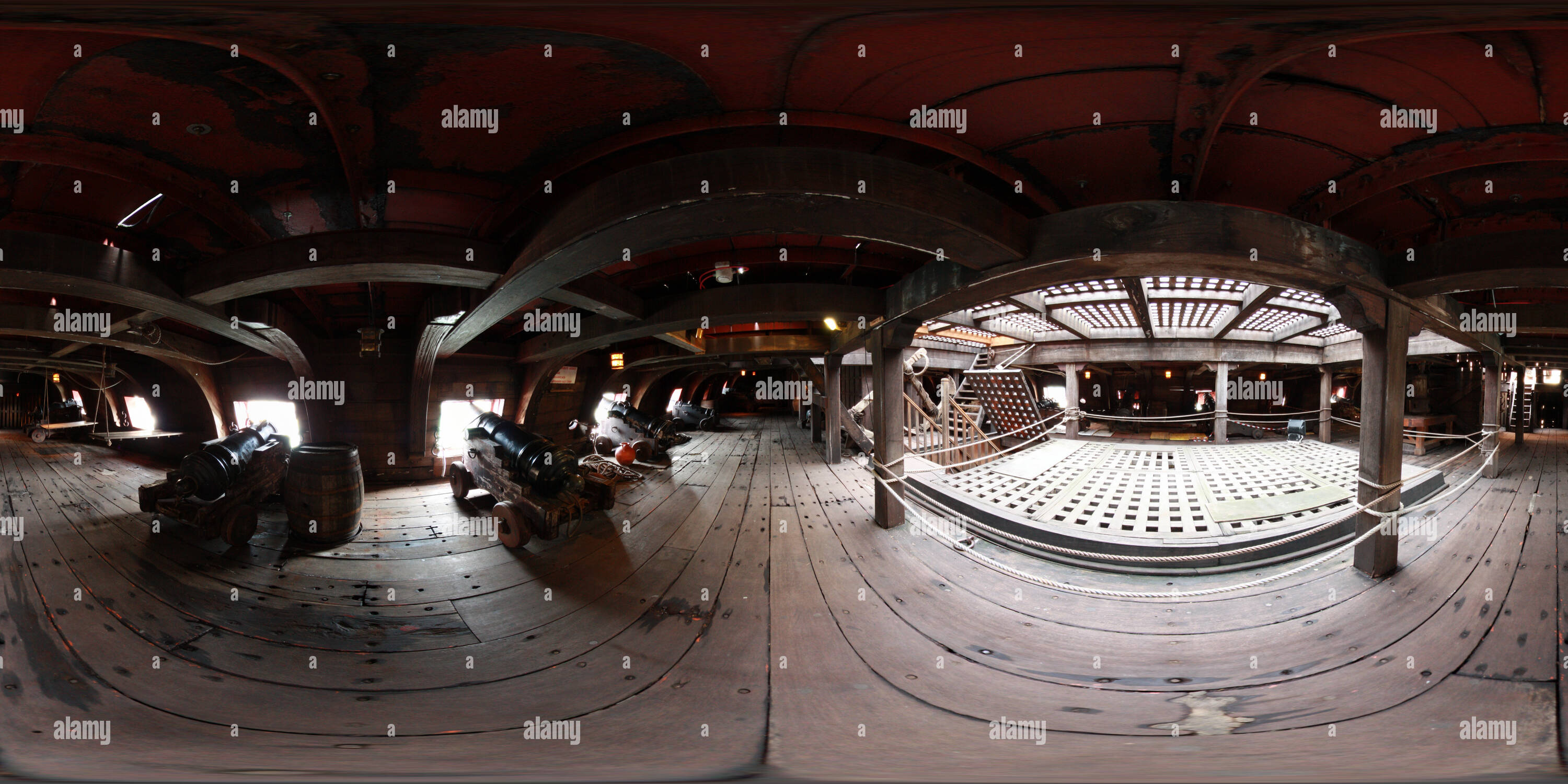 360° view of Galleon Neptune - Pirates of Roman Polanski - Alamy