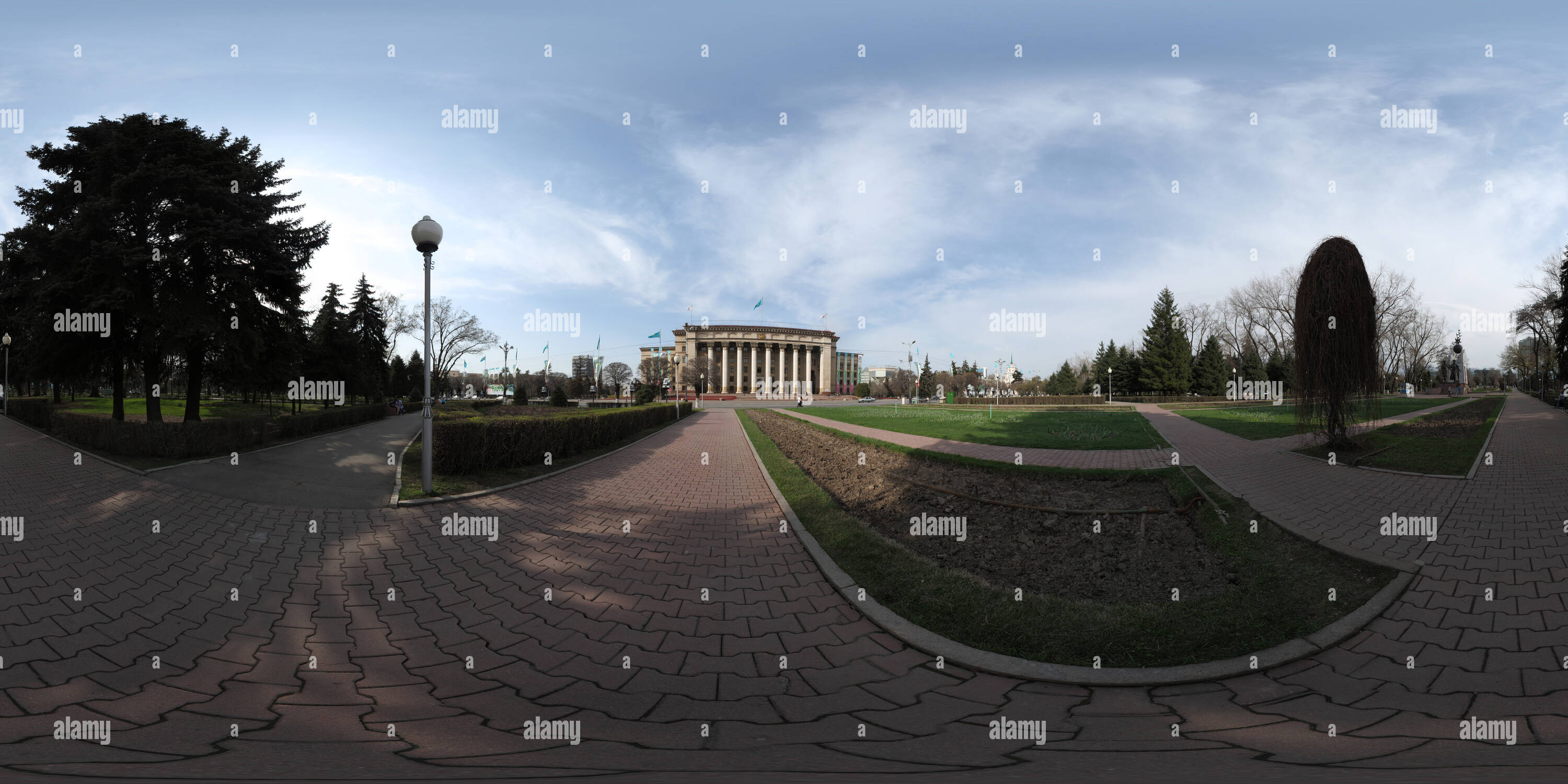 360° view of Astana Square (Old Square), Almaty, Kazakhstan - Alamy