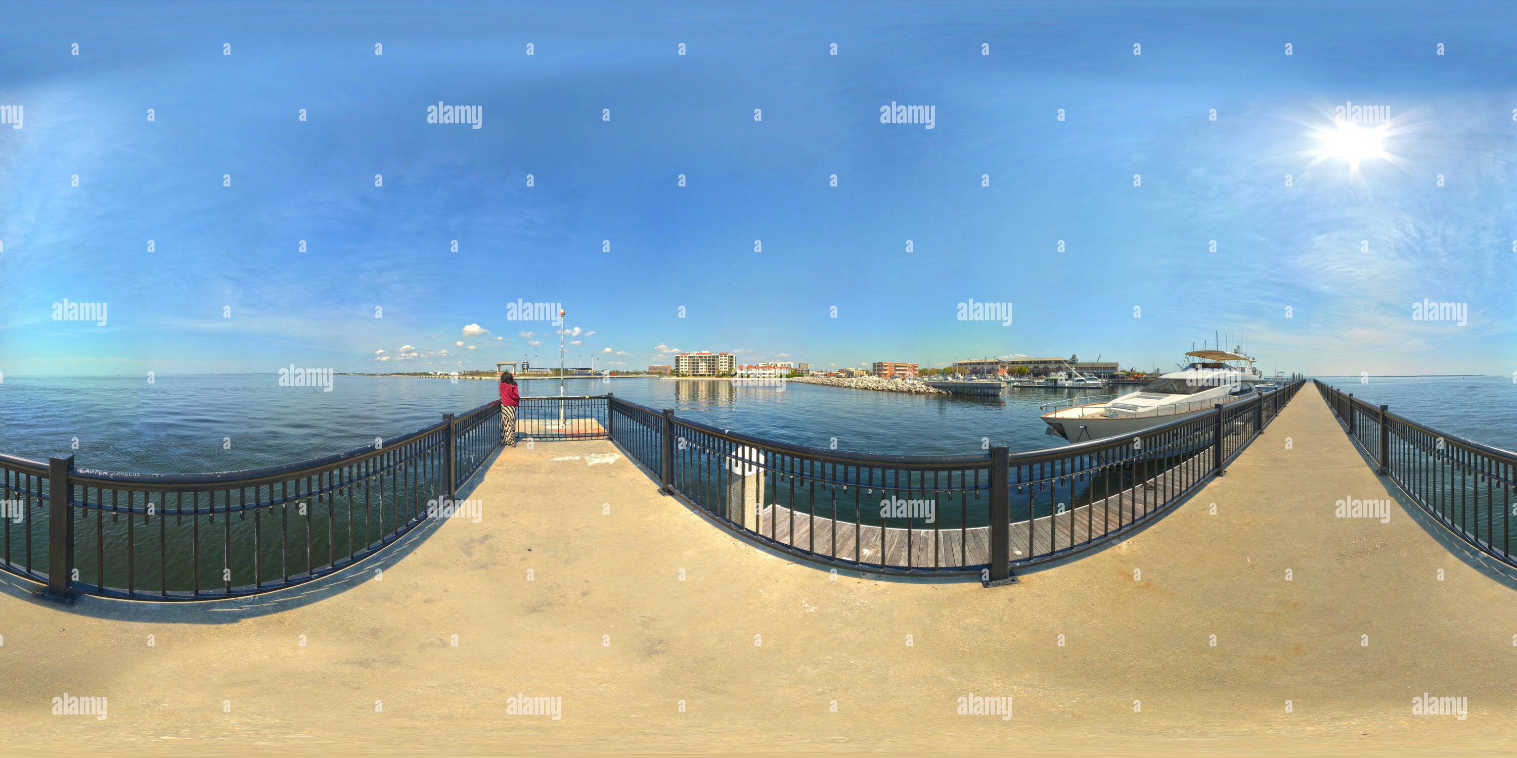 360° view of The End of Sunset Pier - Alamy