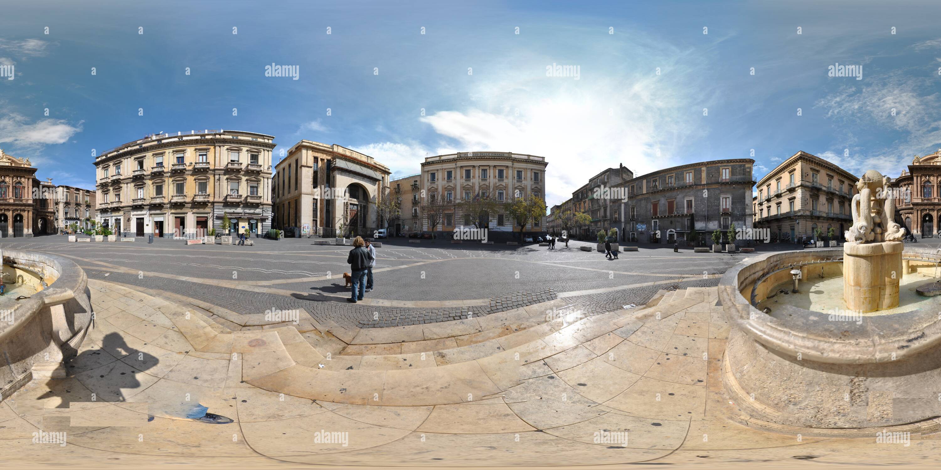 360° view of piazza Teatro Massimo - view from the fountain - Alamy