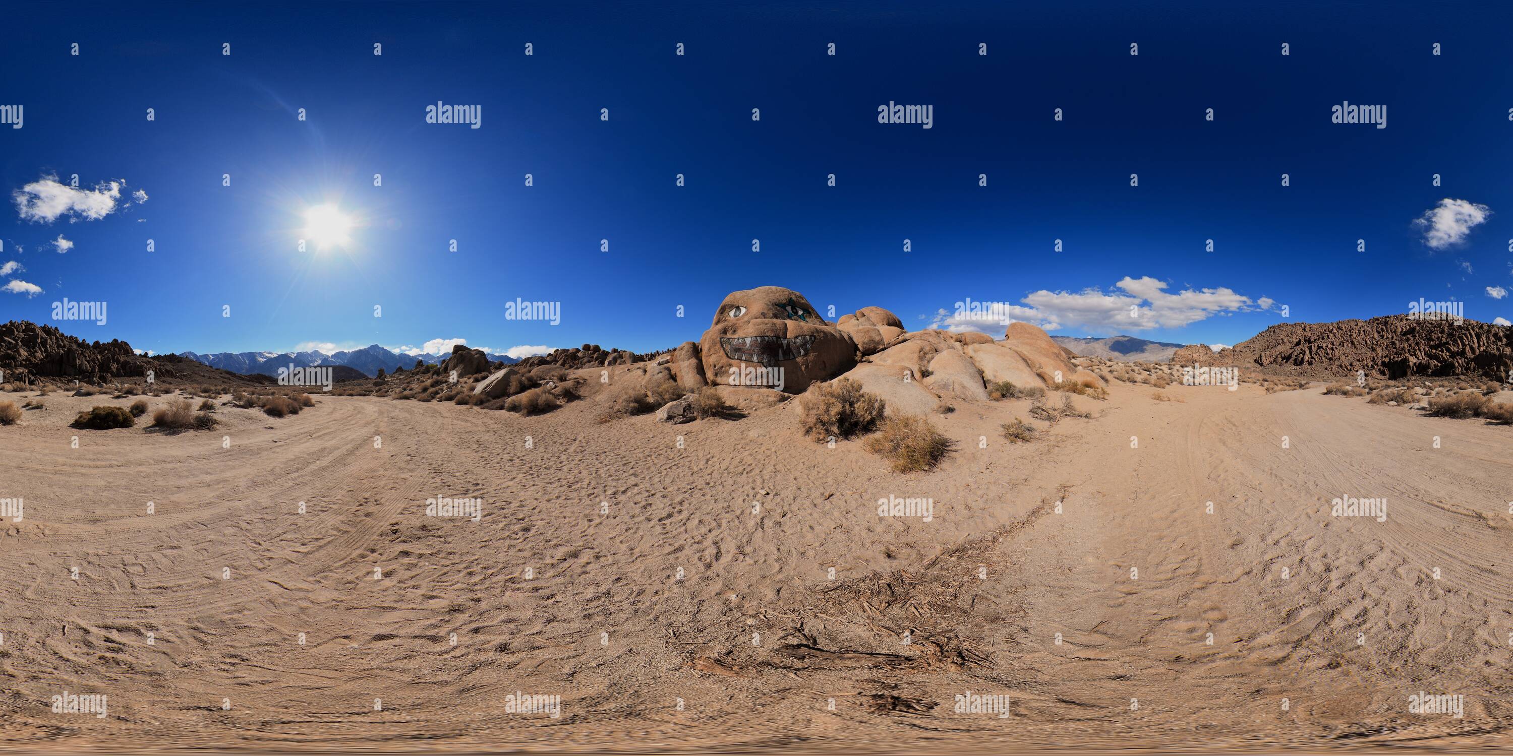 360° view of Nightmare Rock, Alabama Hills, California - Alamy
