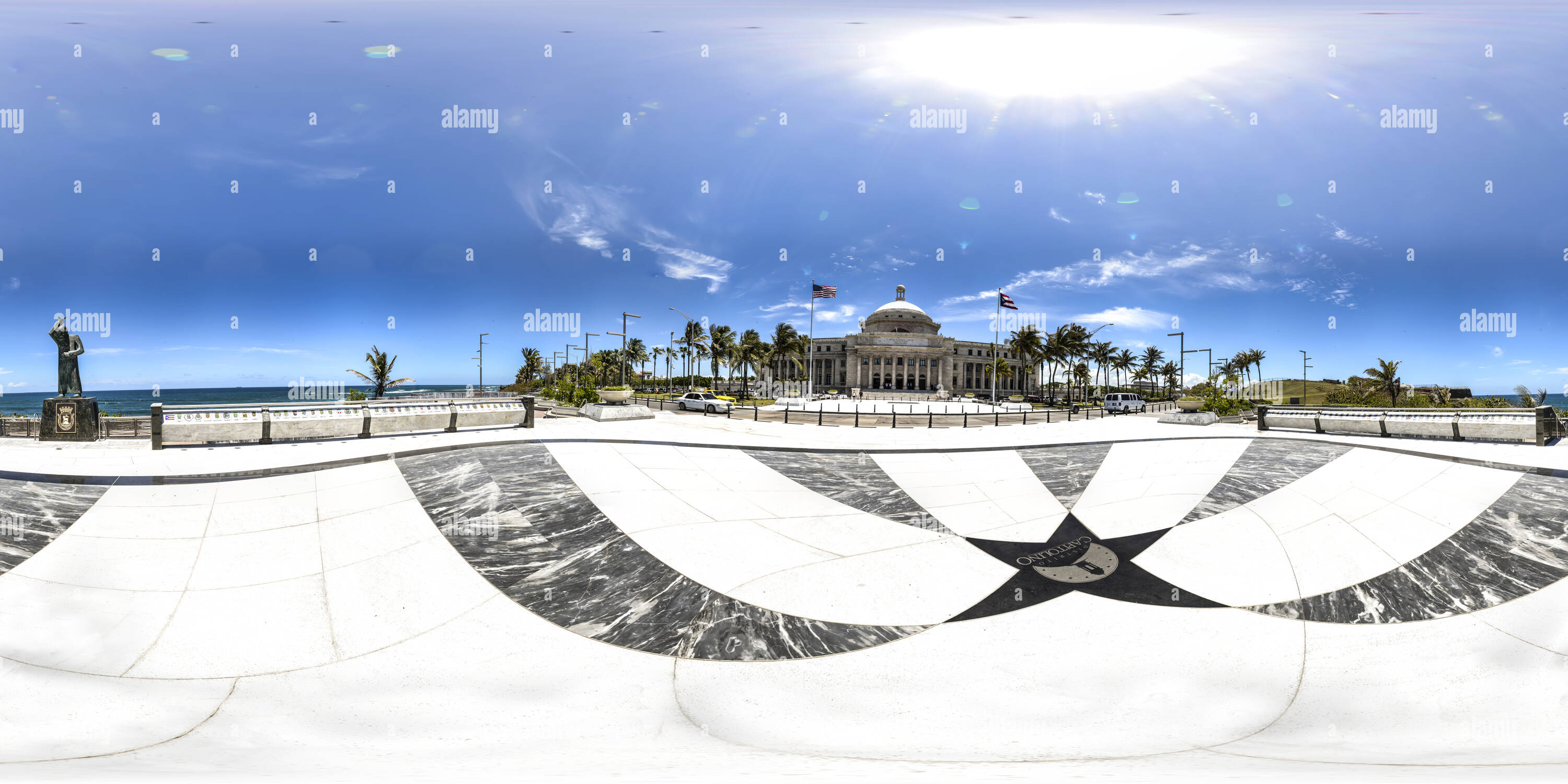 360° view of Puerto Rico Capitol 4 - Alamy