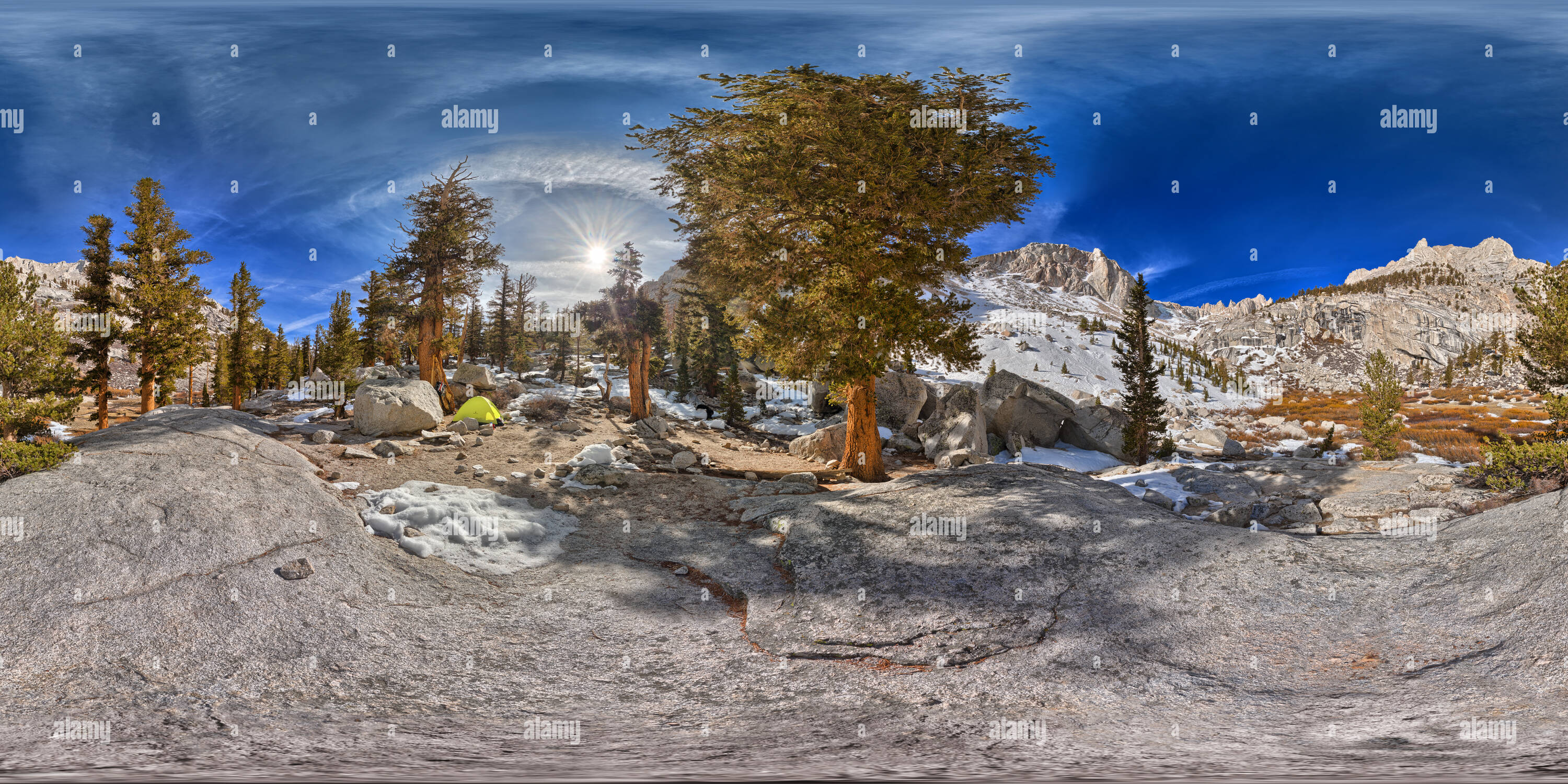 360° view of Camp at Lower Boyscout Lake - Alamy