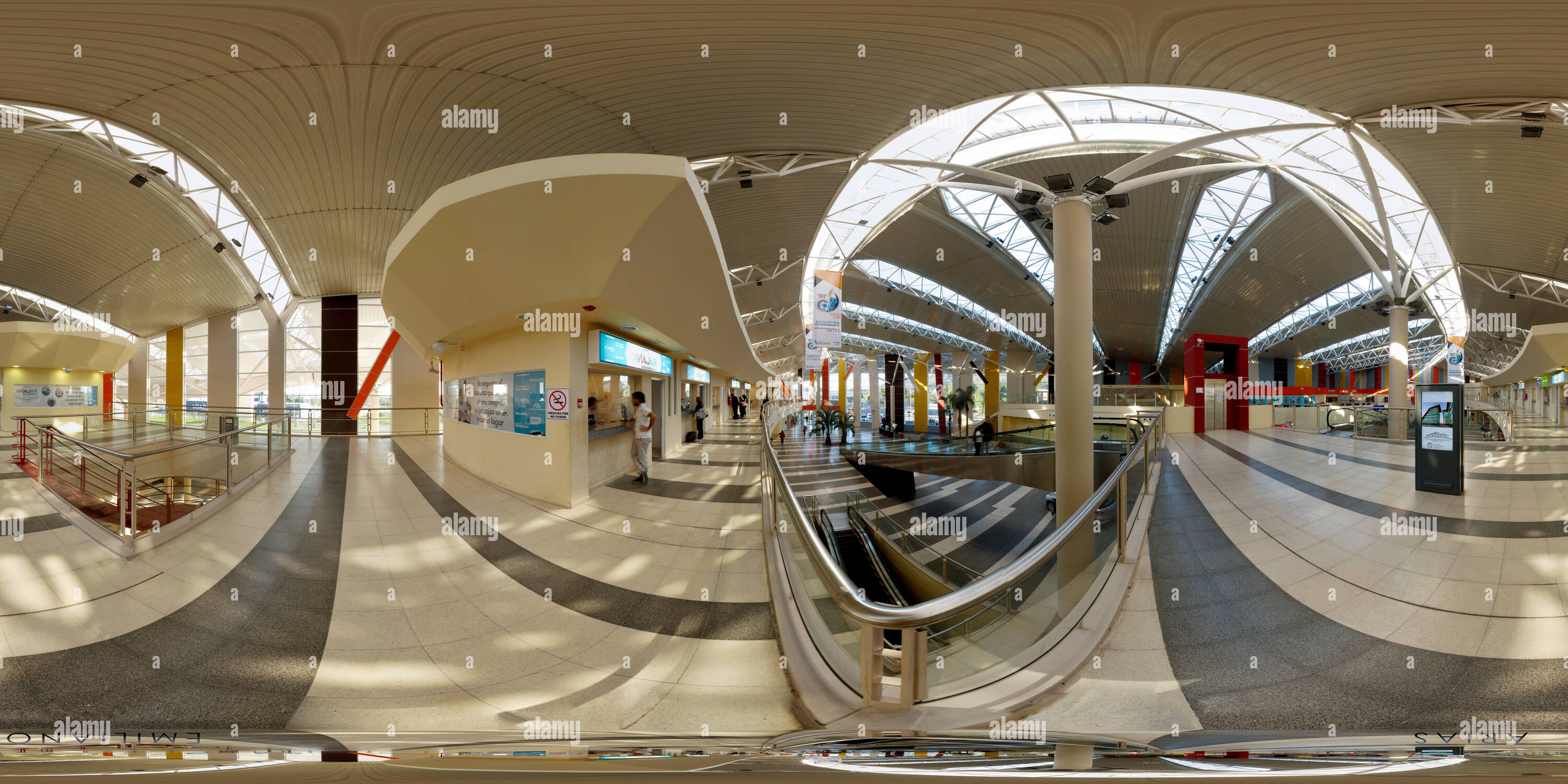 360° view of San Luis bus station - Alamy