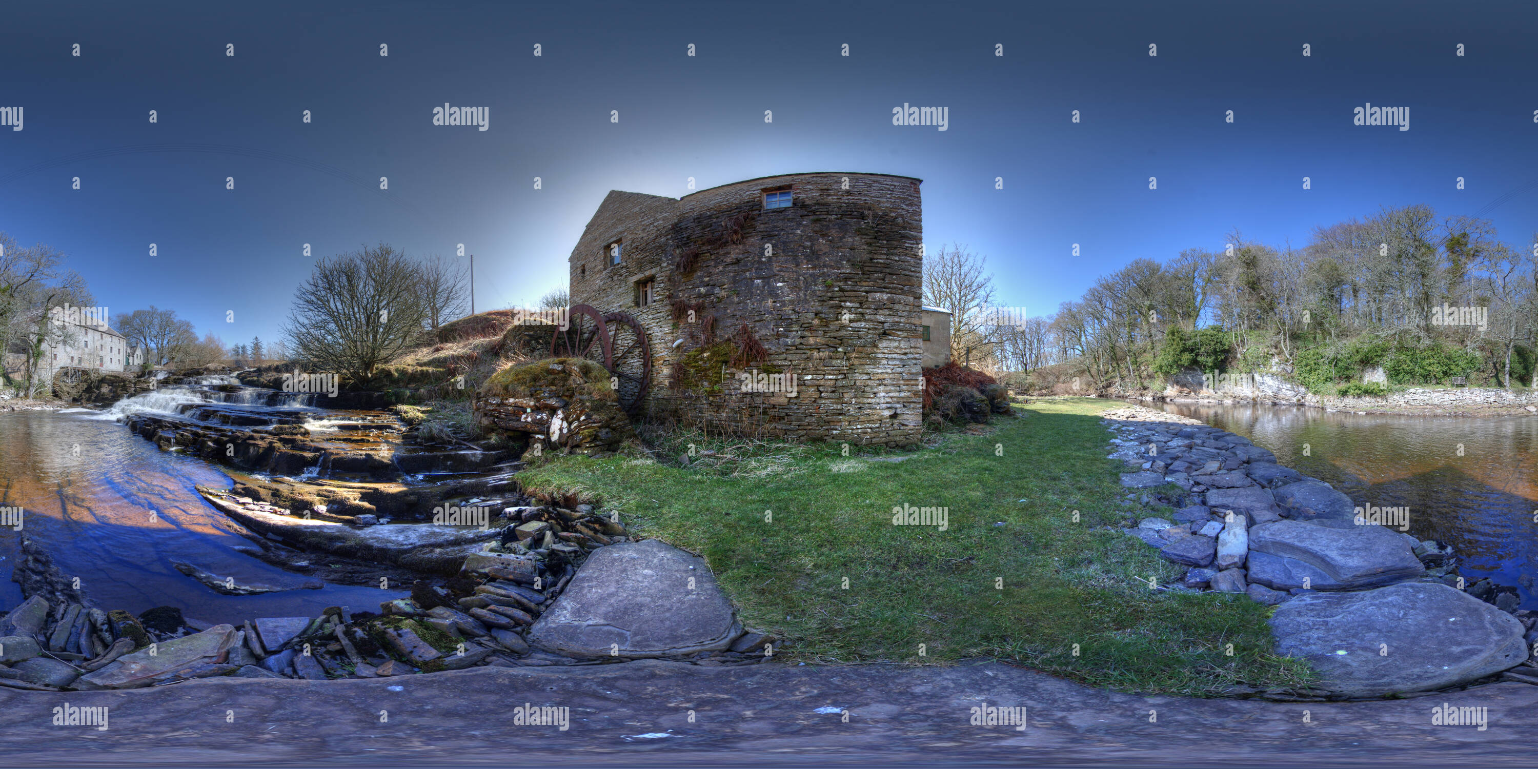360° view of Old Mill & Waterwheel , Forss , Caithness , Scotland - Alamy