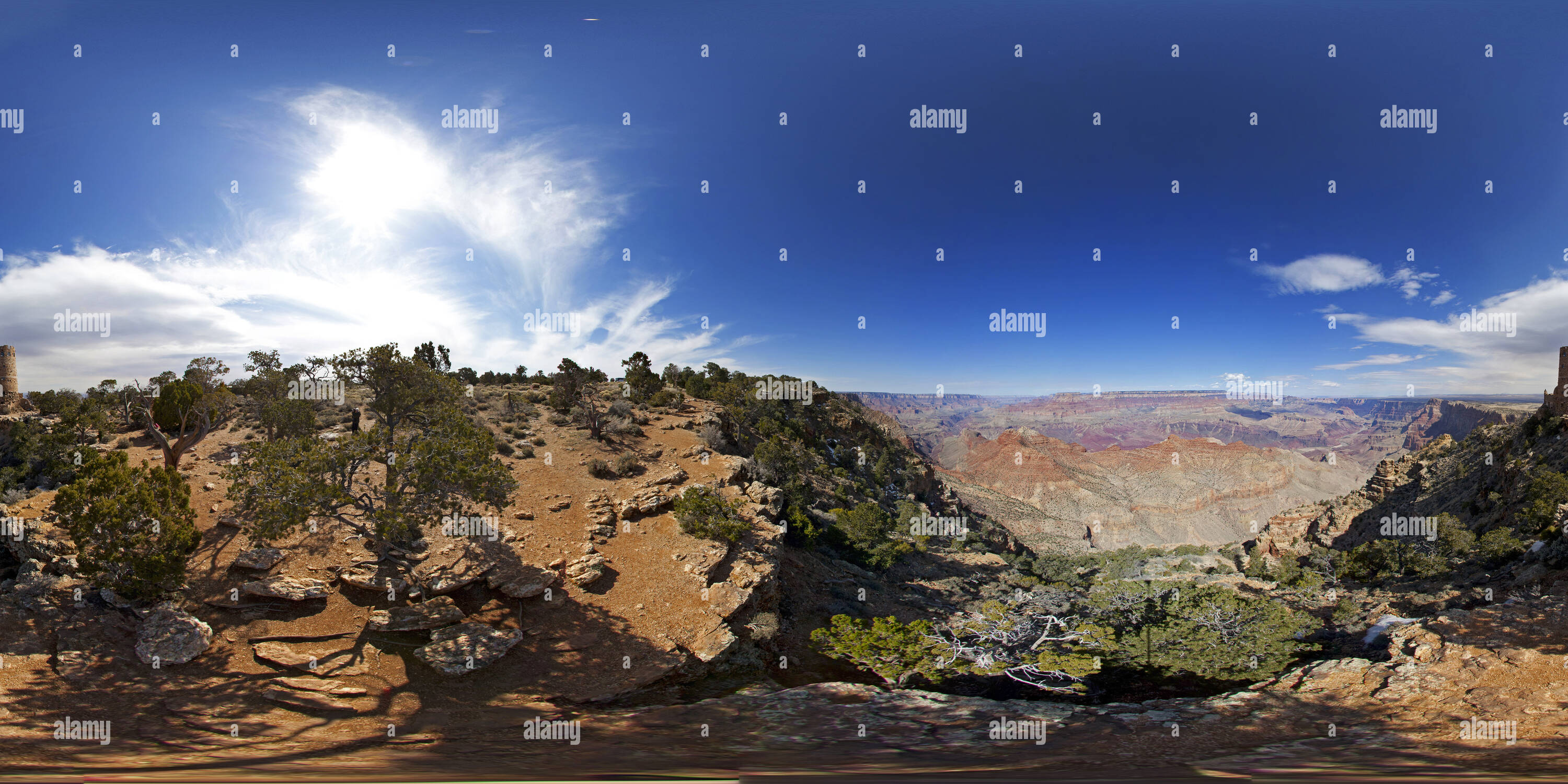 360° view of Grand Canyon, Desert viewpoint - Alamy