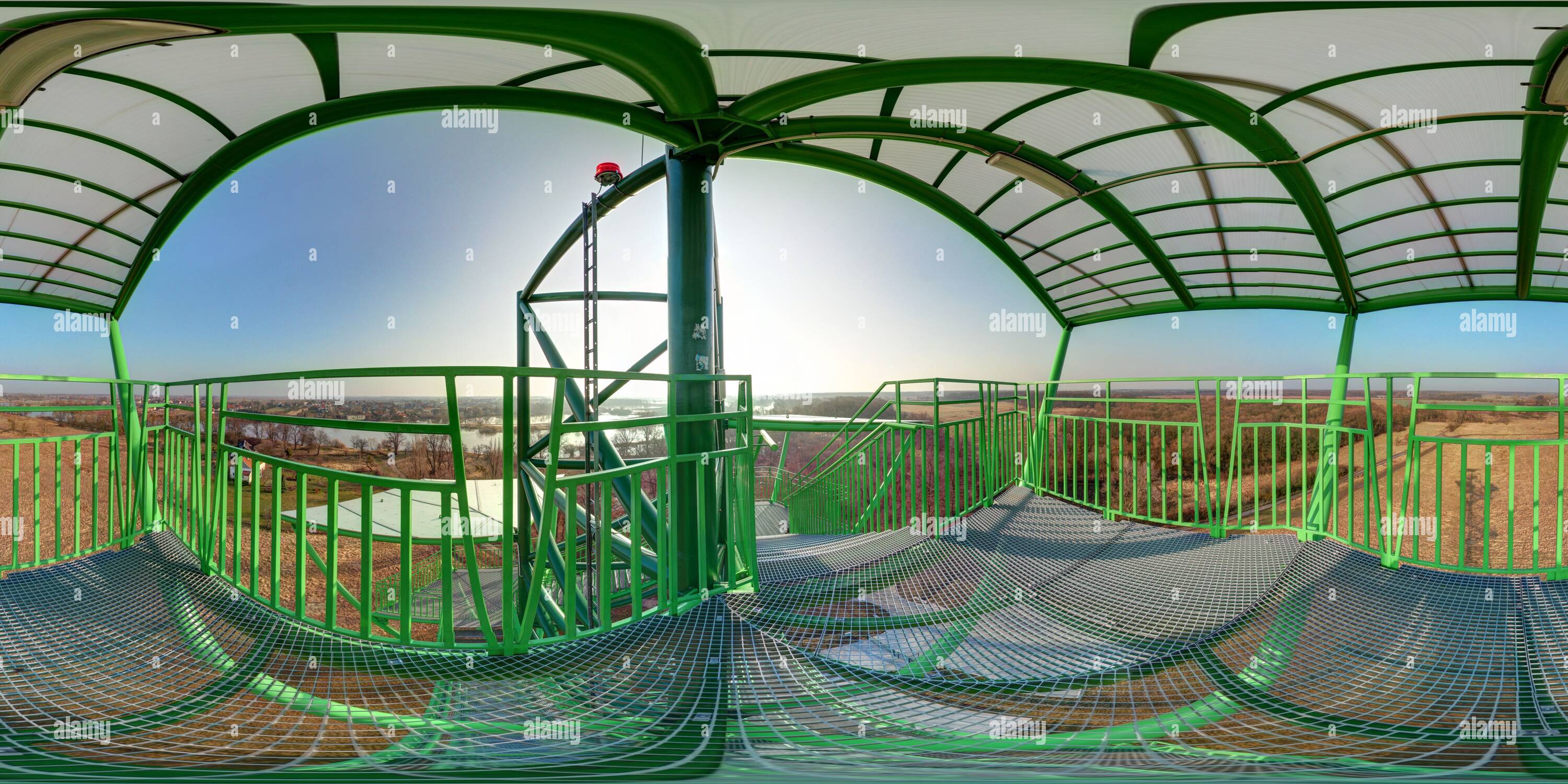 360° view of sight tower Kotowice - Alamy
