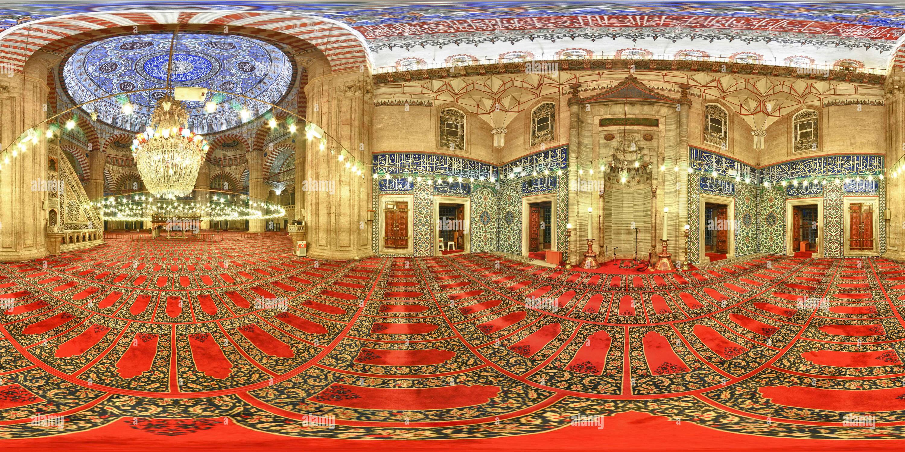360° view of Historic Selimiye Mosque (Minber - Alamy