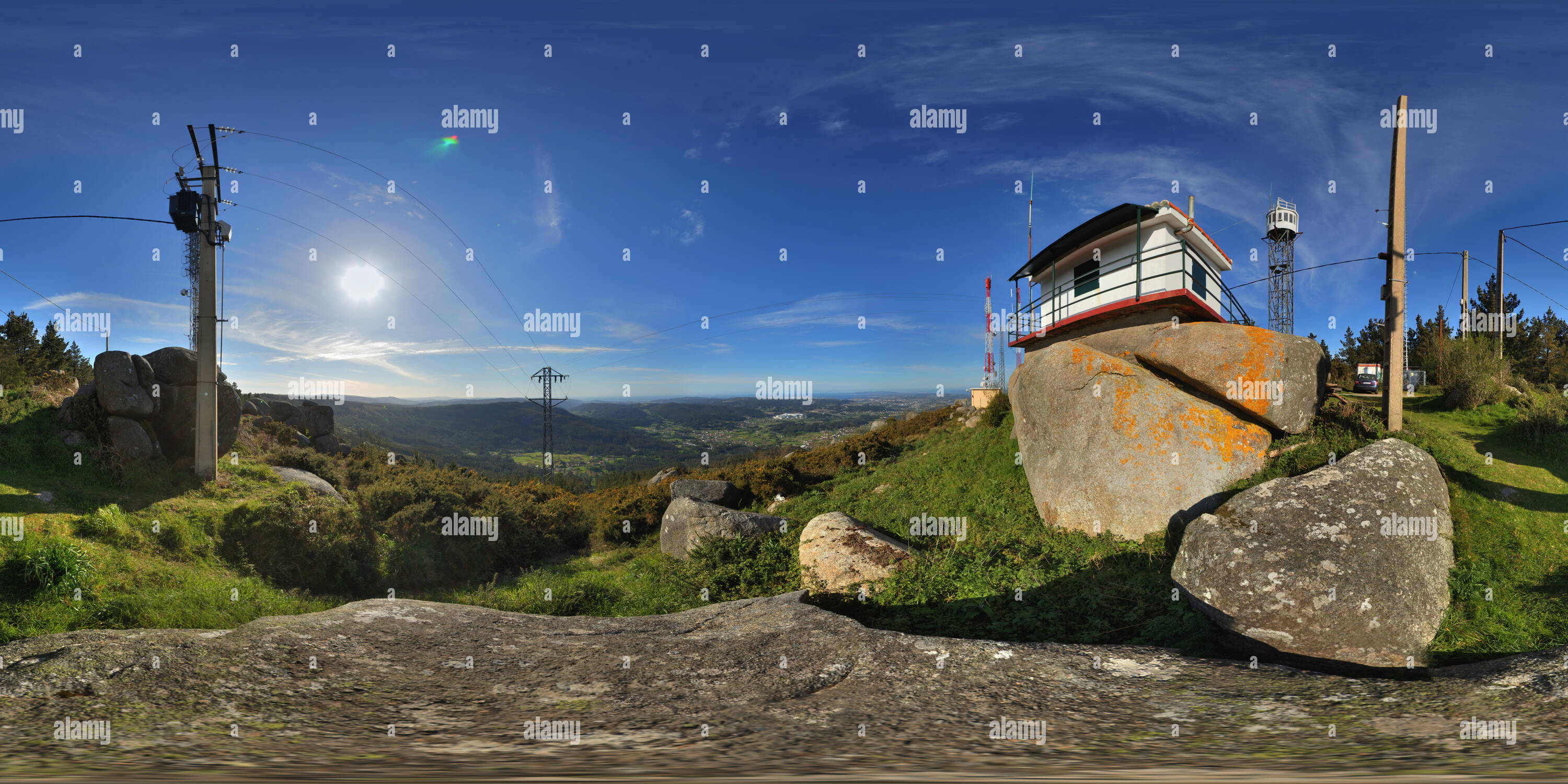 360° view of Wiews From Antennas Monte Xalo - Alamy