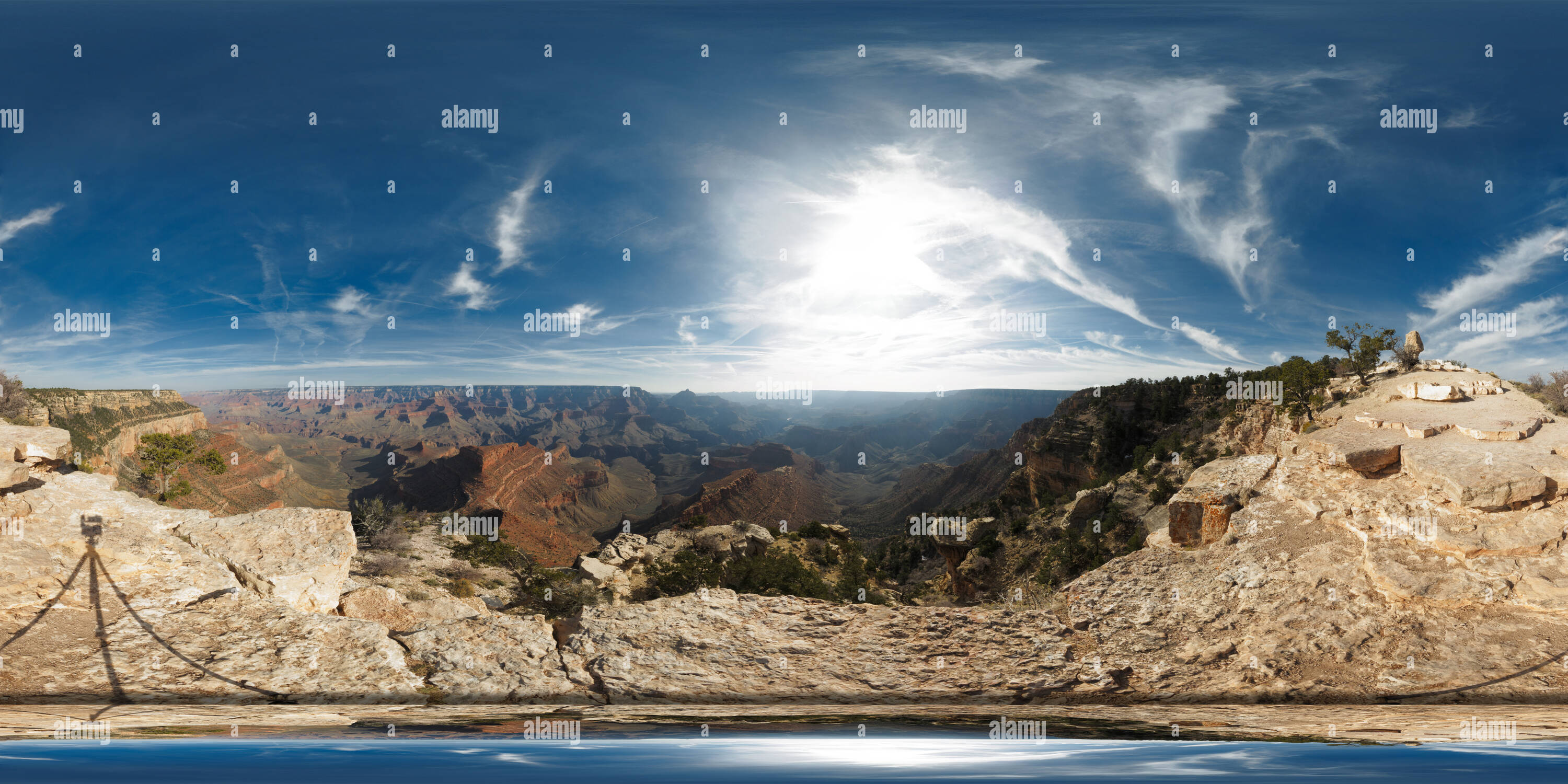 360° view of Shoshone Point, Grand Canyon, Arizona - Alamy
