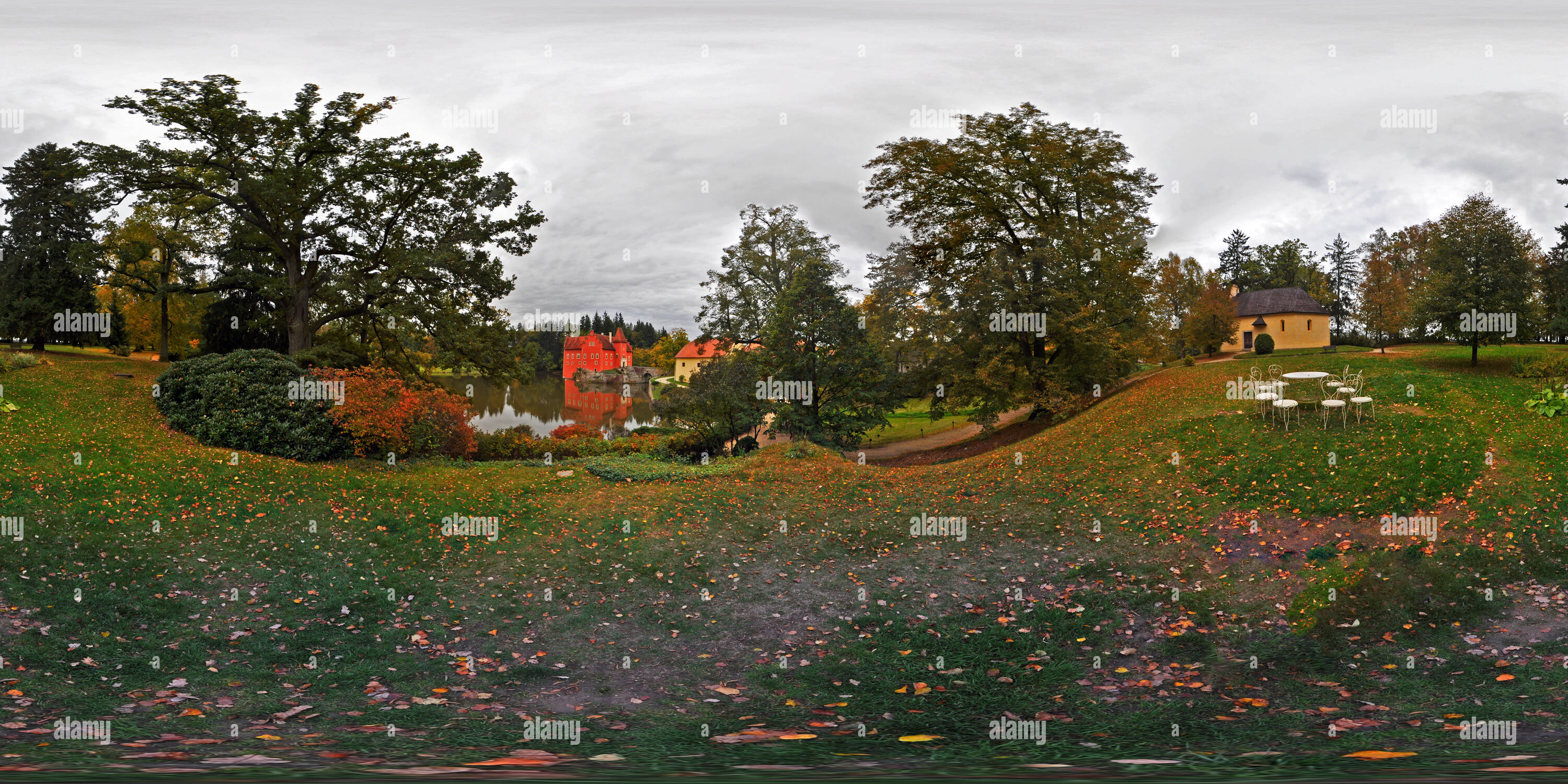 360° view of Cervena Lhota Castle 1 - Alamy