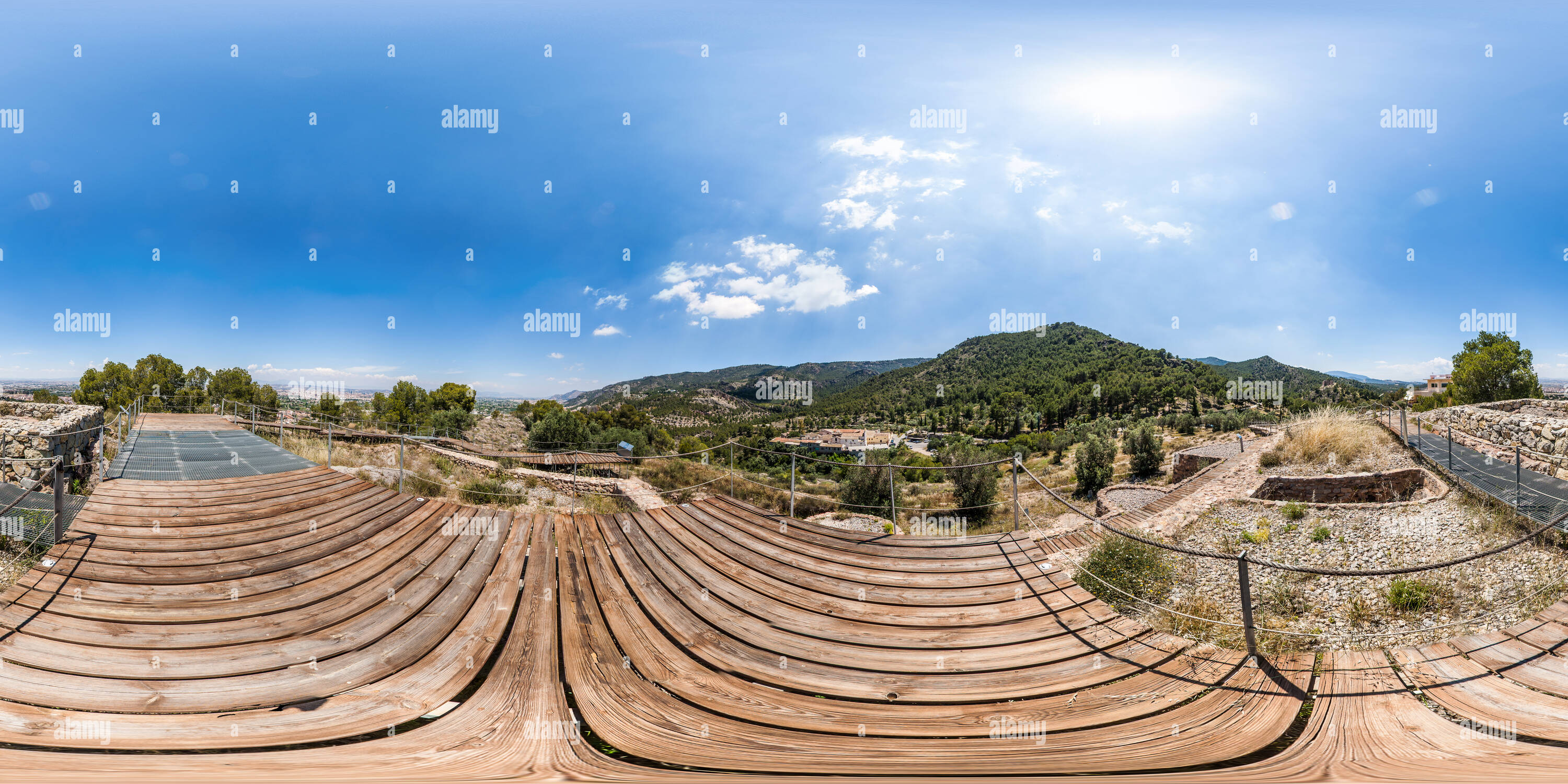 360° view of Castillo de la Luz - Alamy