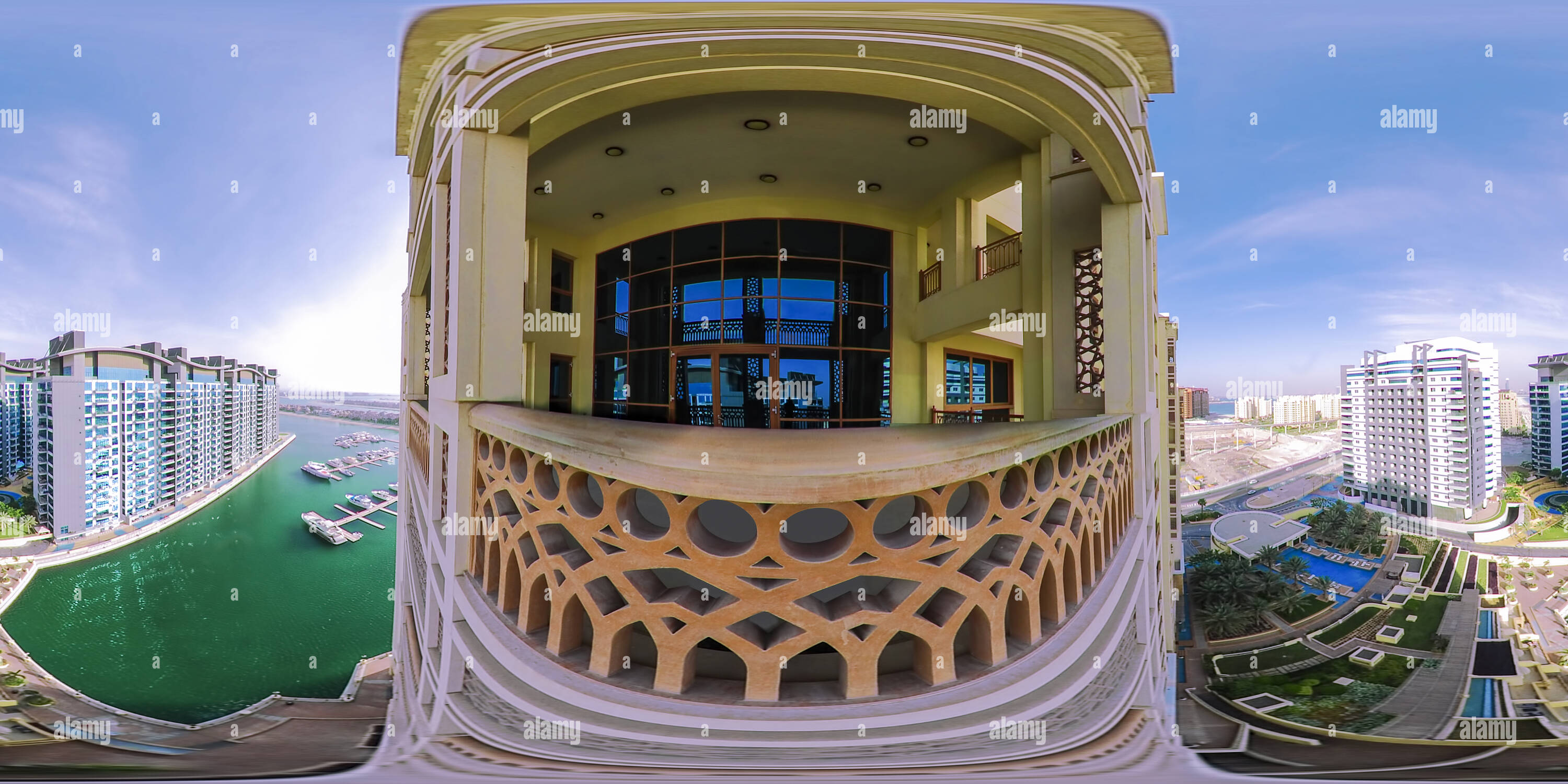 360° view of A view from my TERRACE at Palm Jumeirah - Alamy