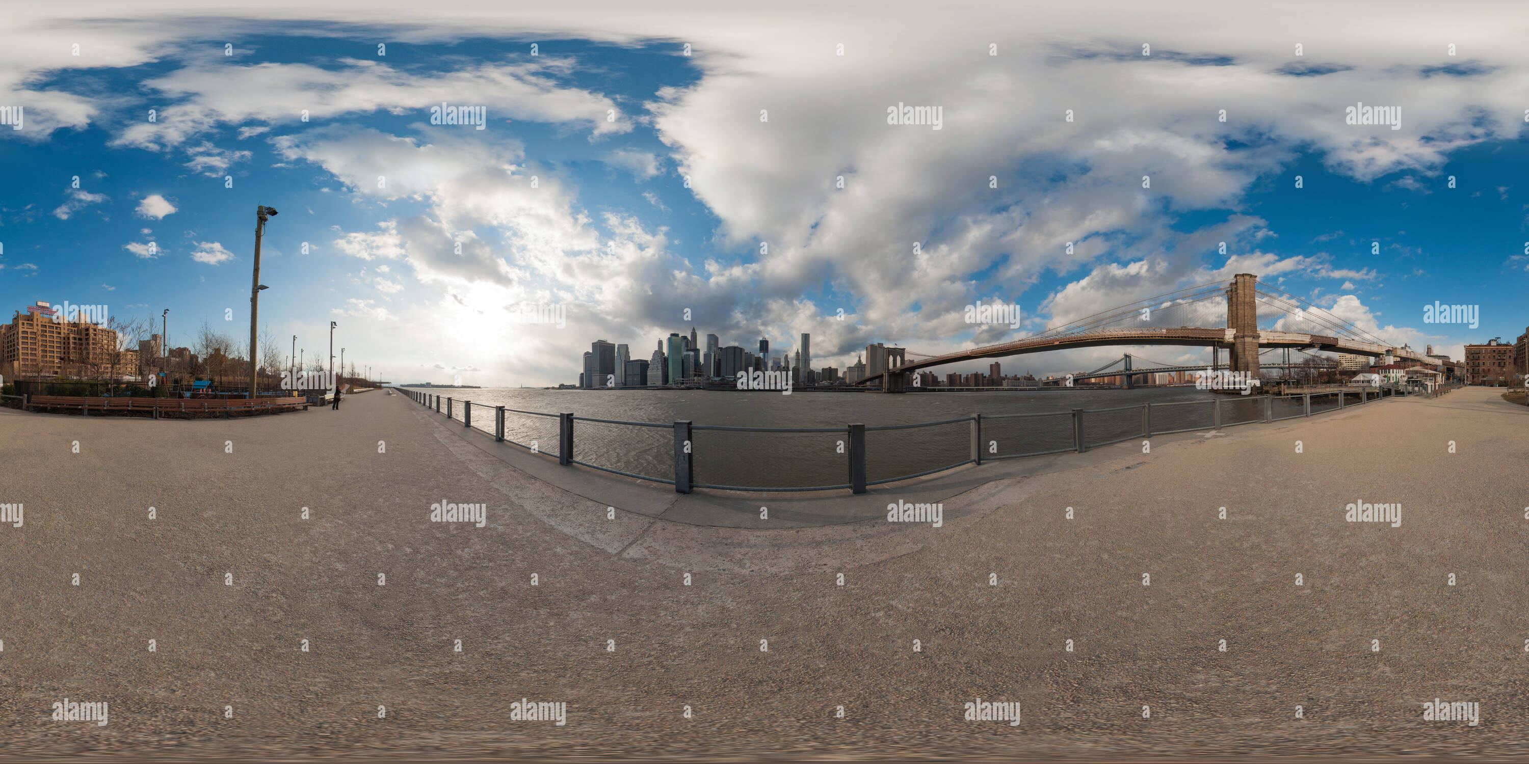 360° view of New York from Brooklyn - Alamy