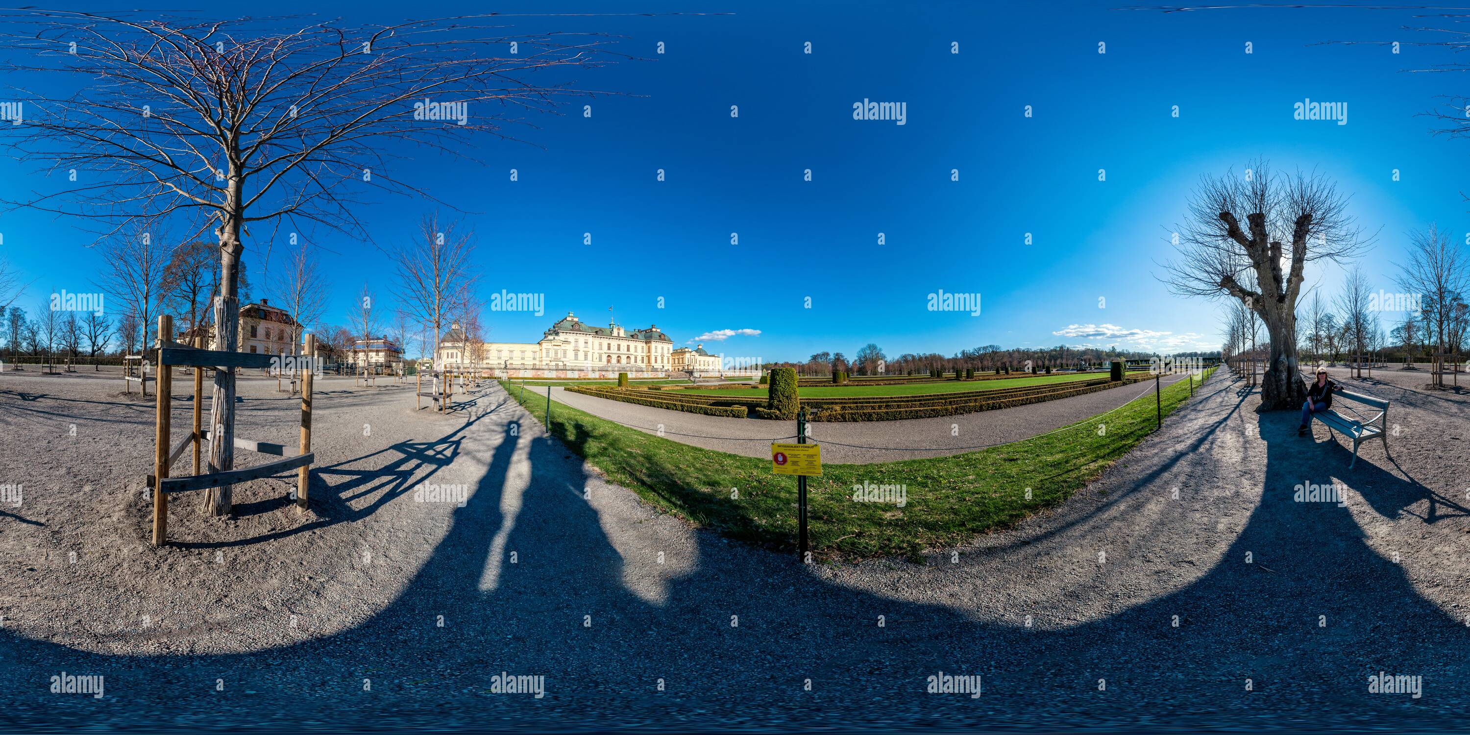 360° view of Drottningholm Garden, Stockholm, Sweden - Alamy
