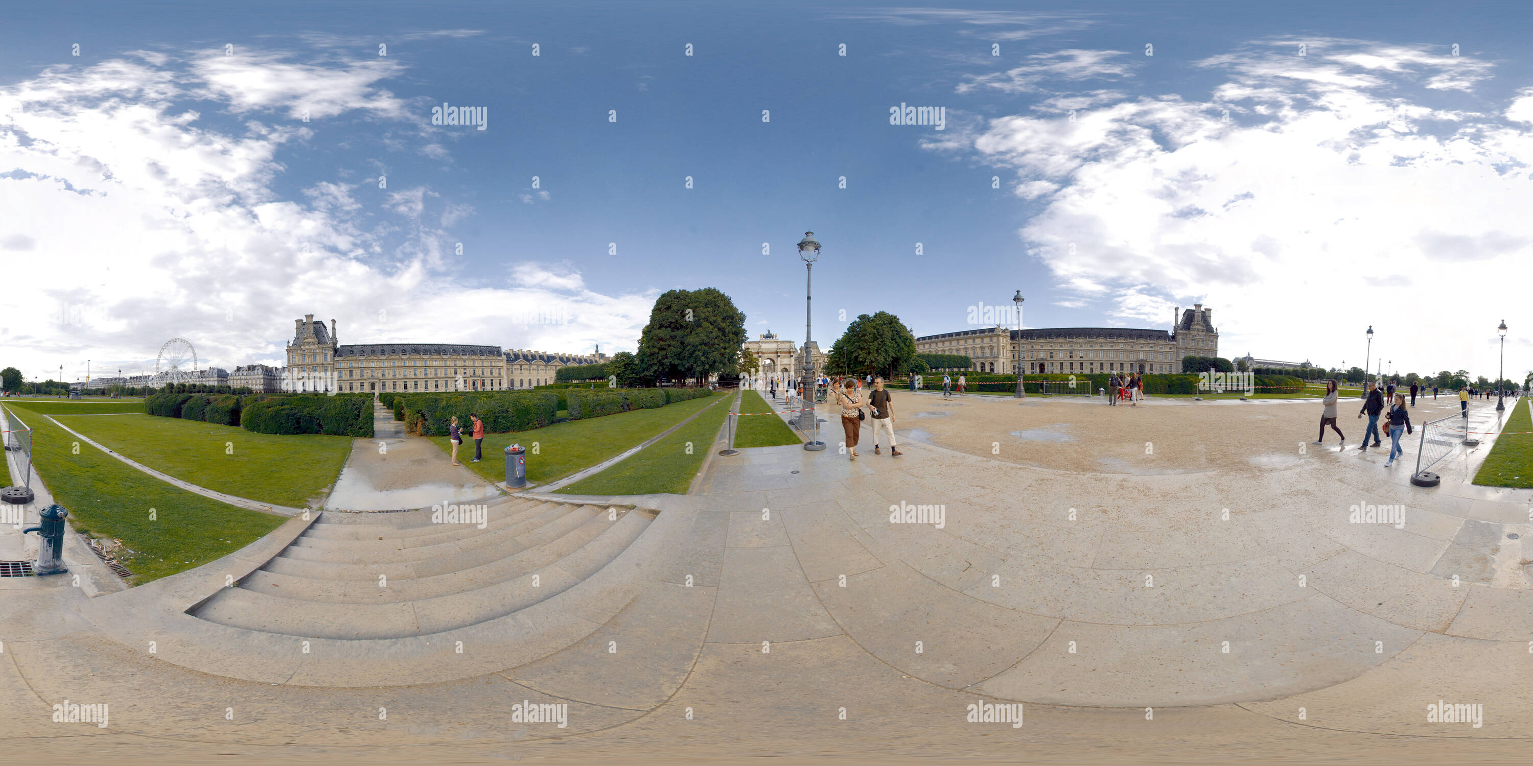 360° view of Louvre Paris France / Musée du Louvre, 75058 Paris ...