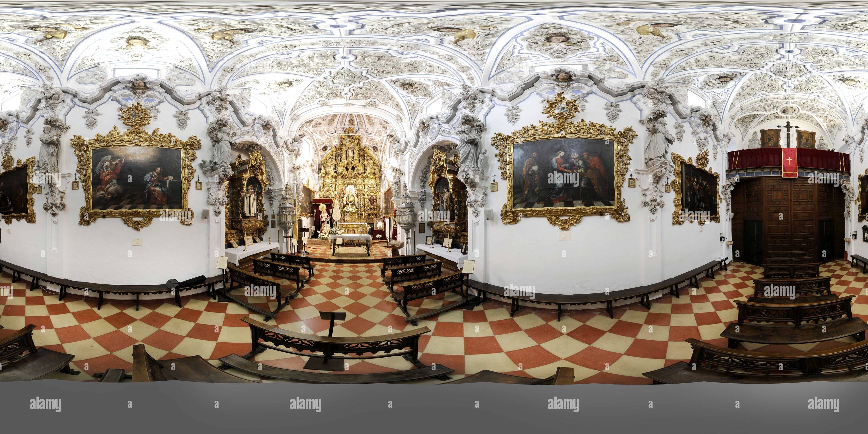 360° view of Church of Our Lady of the Dawn - Alamy
