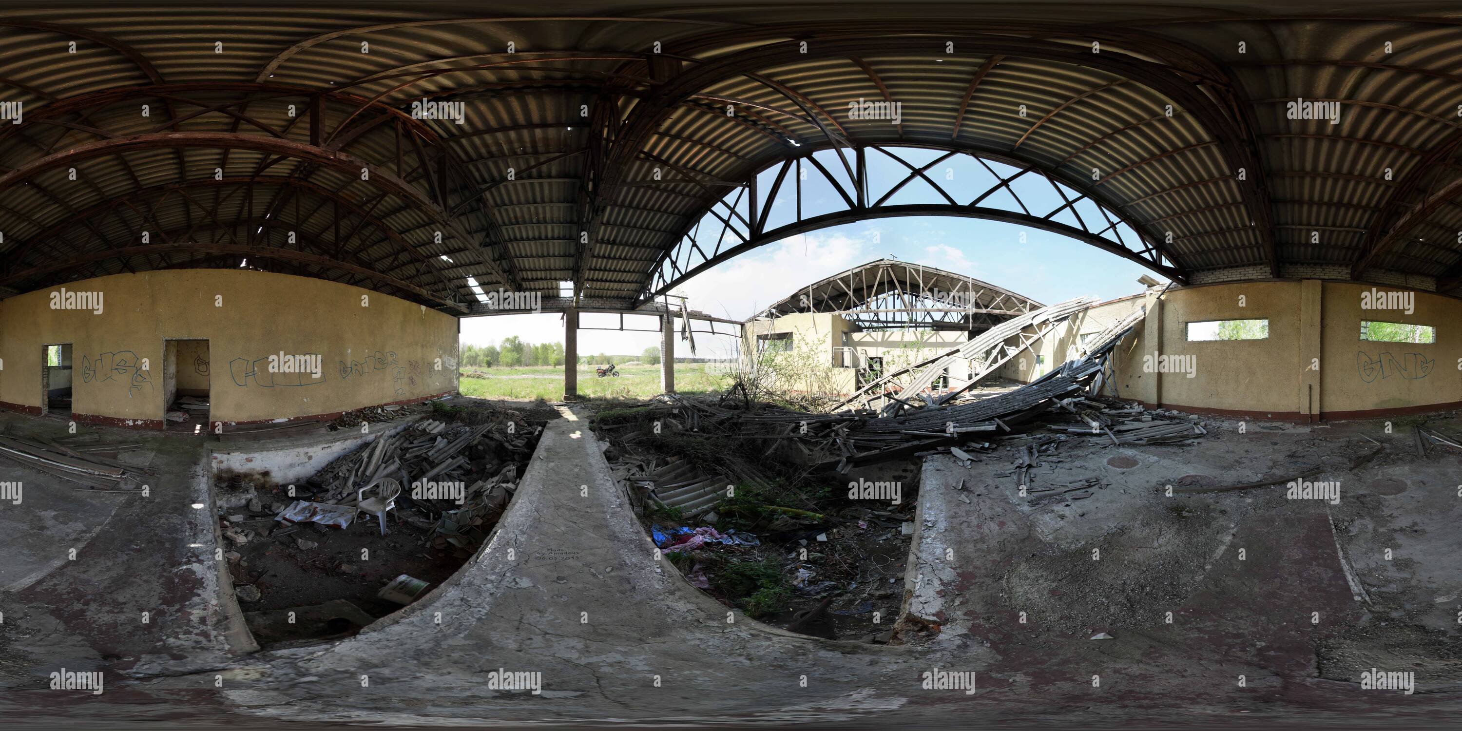 360° view of Abandoned military trainingbase of the Russian Red Army ...