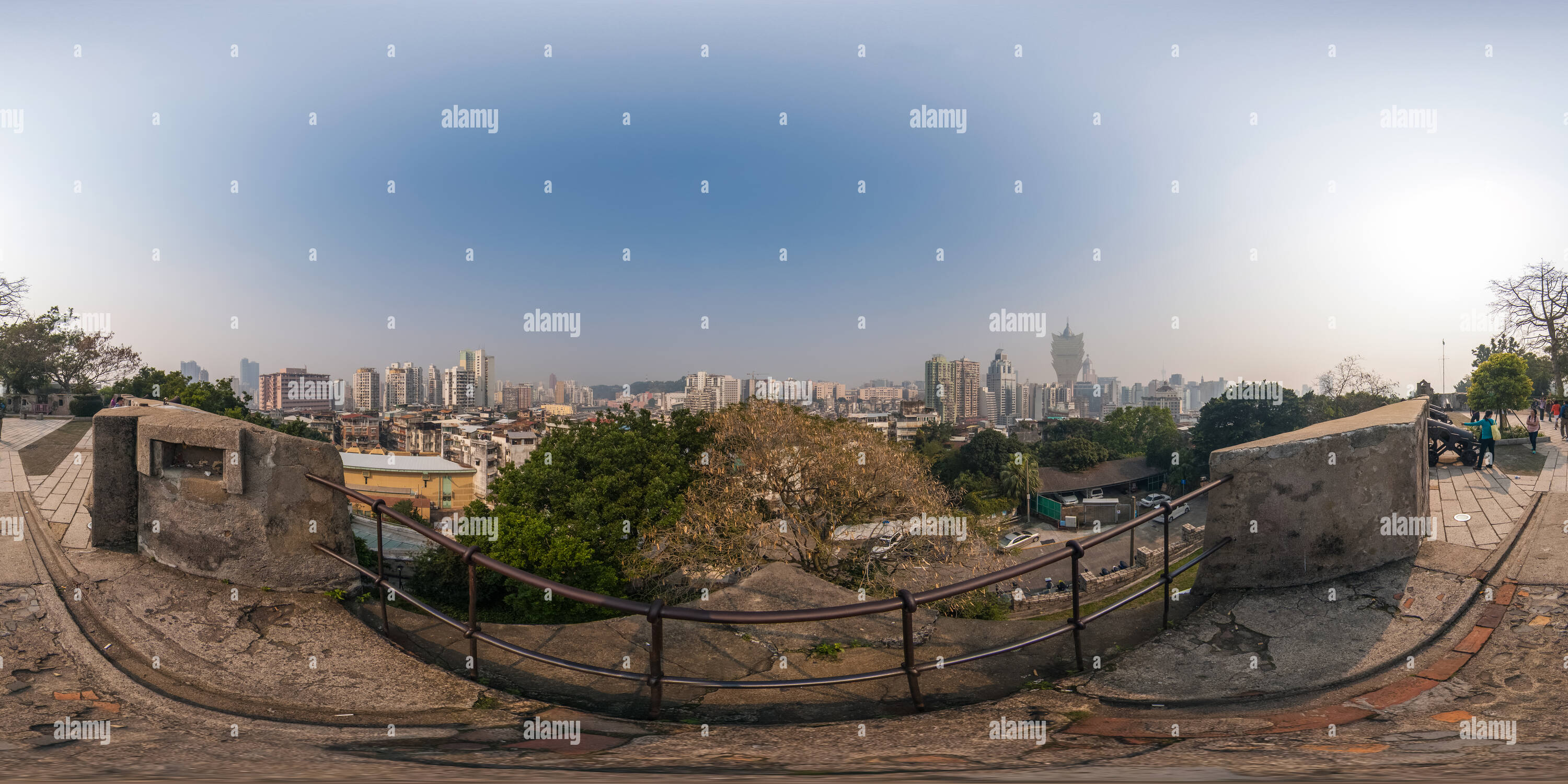 360° view of Macau, Monte Fort - Alamy
