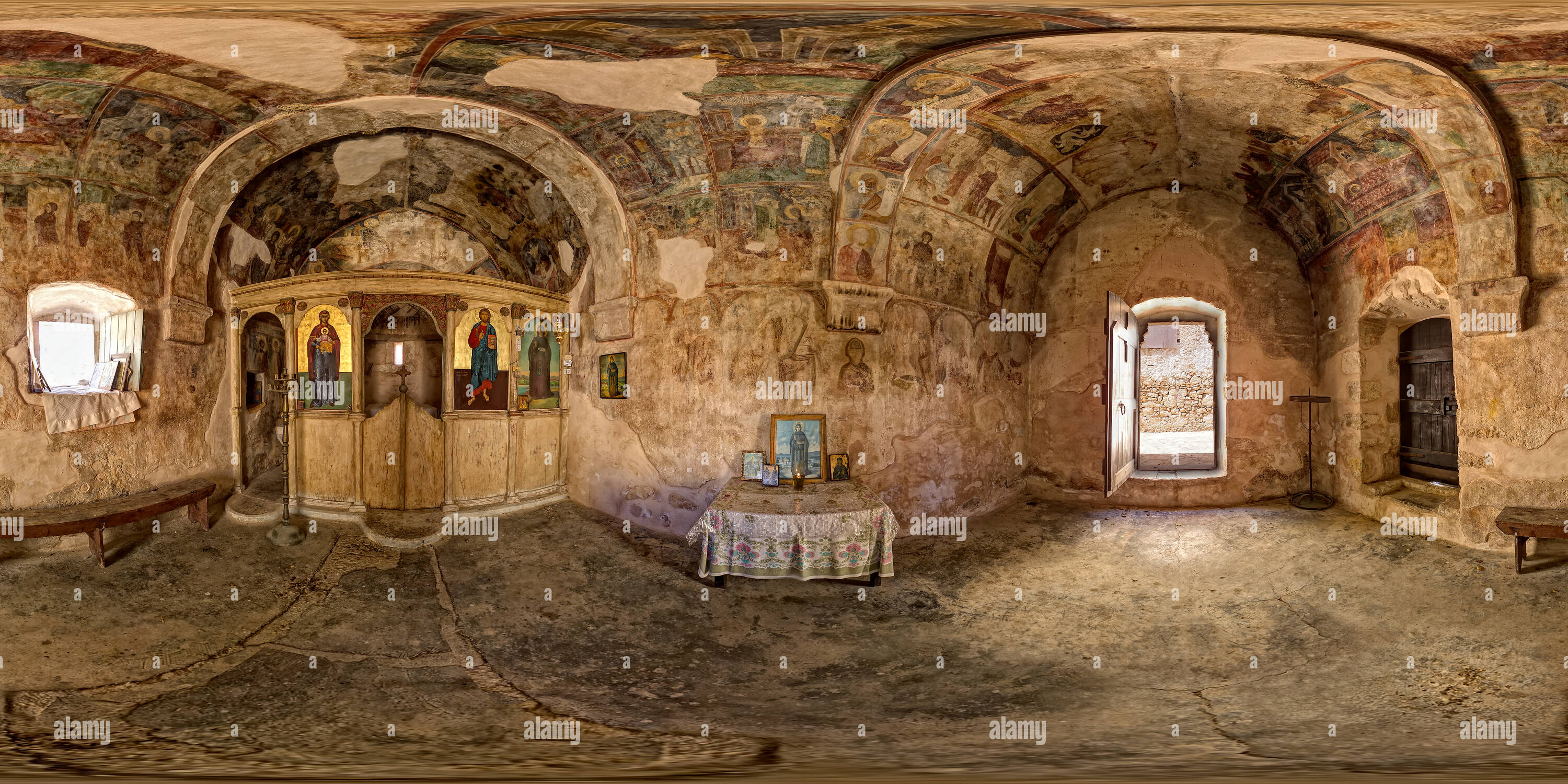 360° view of St. Paraskevi Church - Episkopi Village - Alamy