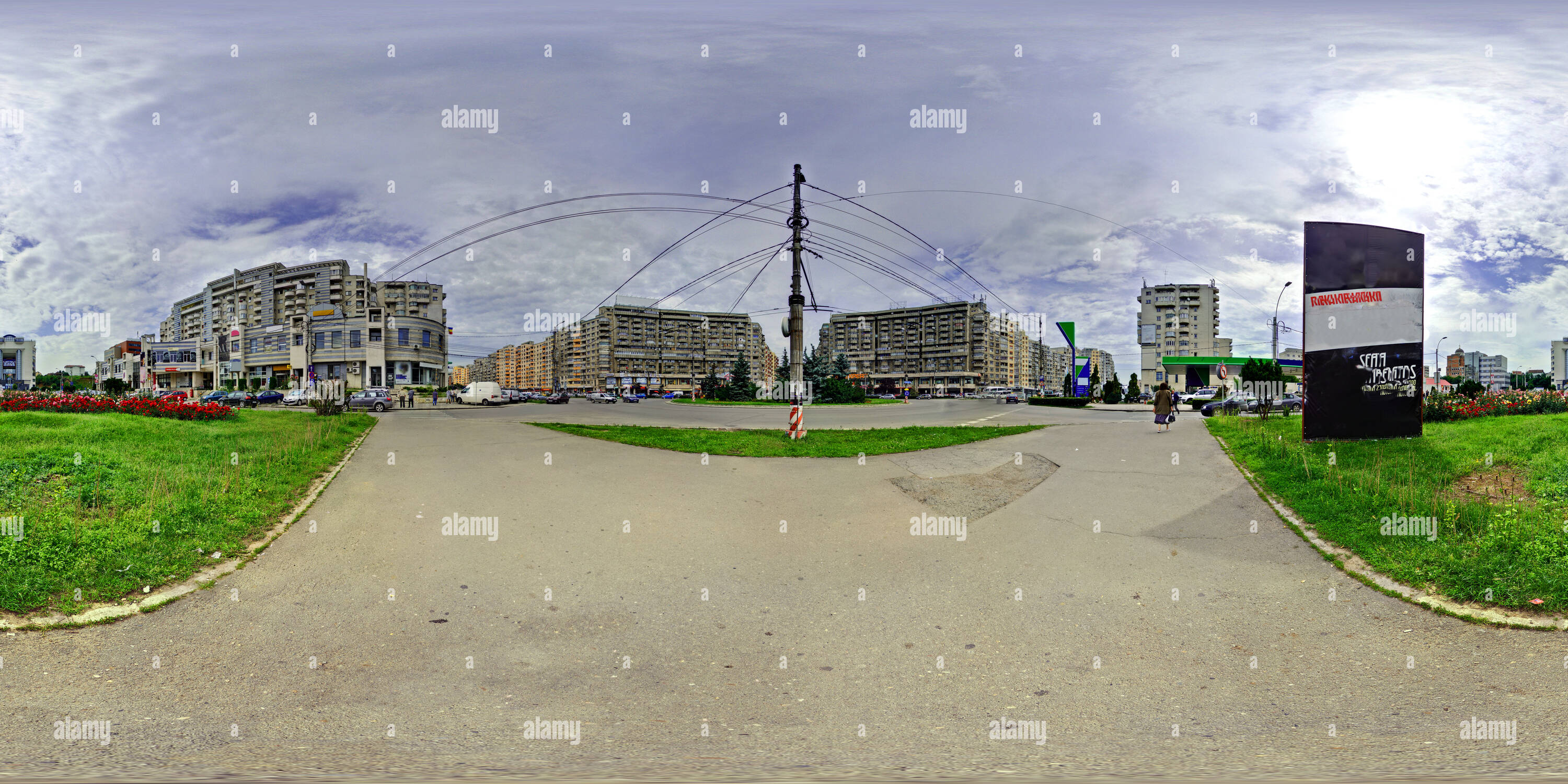 360° view of Roundabout (Sens Giratoriu) in Mărăști, Cluj-Napoca - Alamy