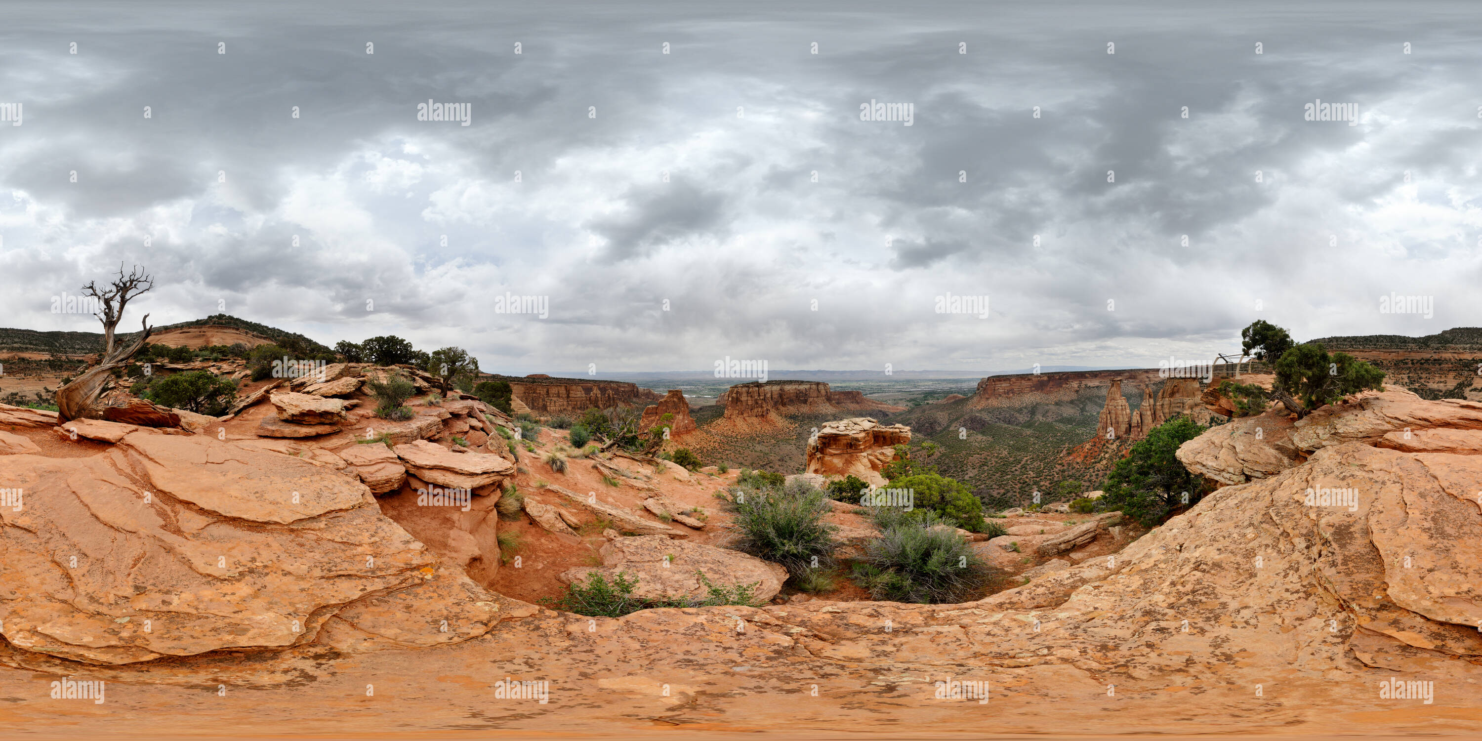 360° view of Grand View Point, Colorado National Monument, Colorado ...