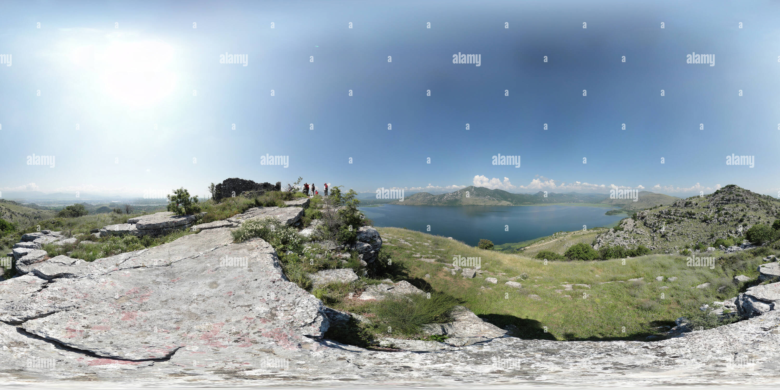 360° view of Fortress Oblun (214m) Northwest side - Alamy