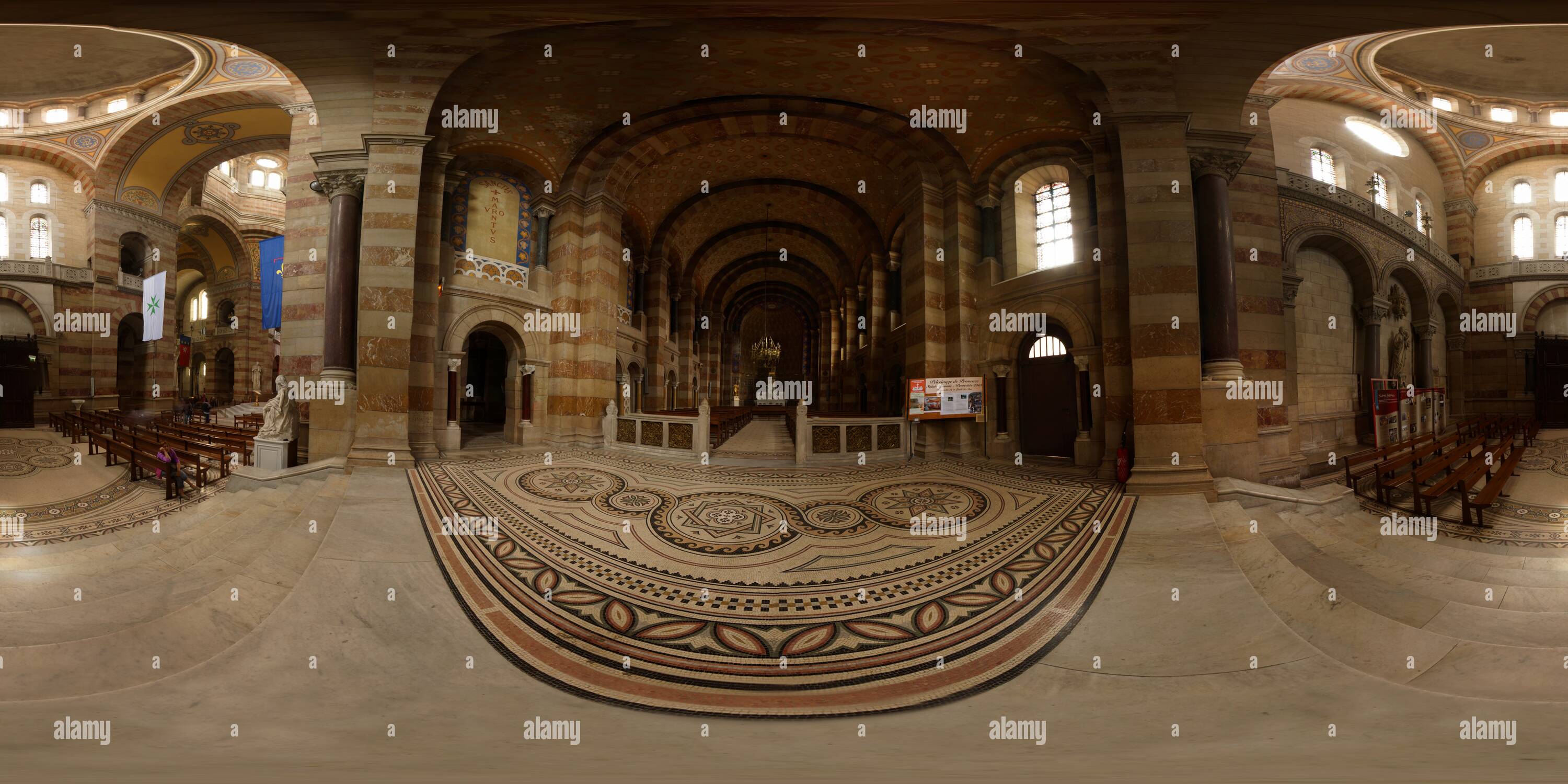 360° view of Marseille, la Major - Alamy