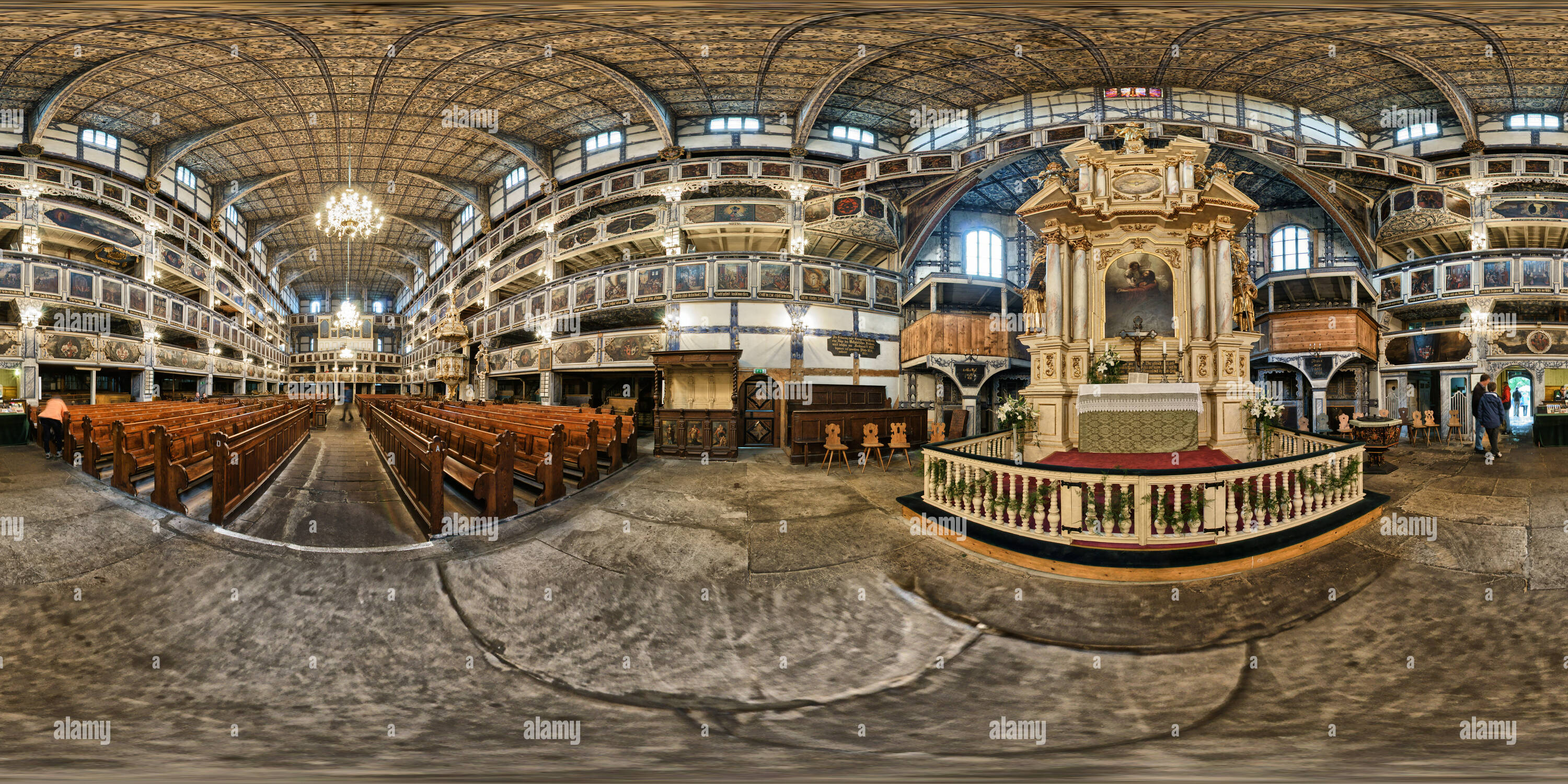 360° view of Church of Peace in Jawor - Alamy