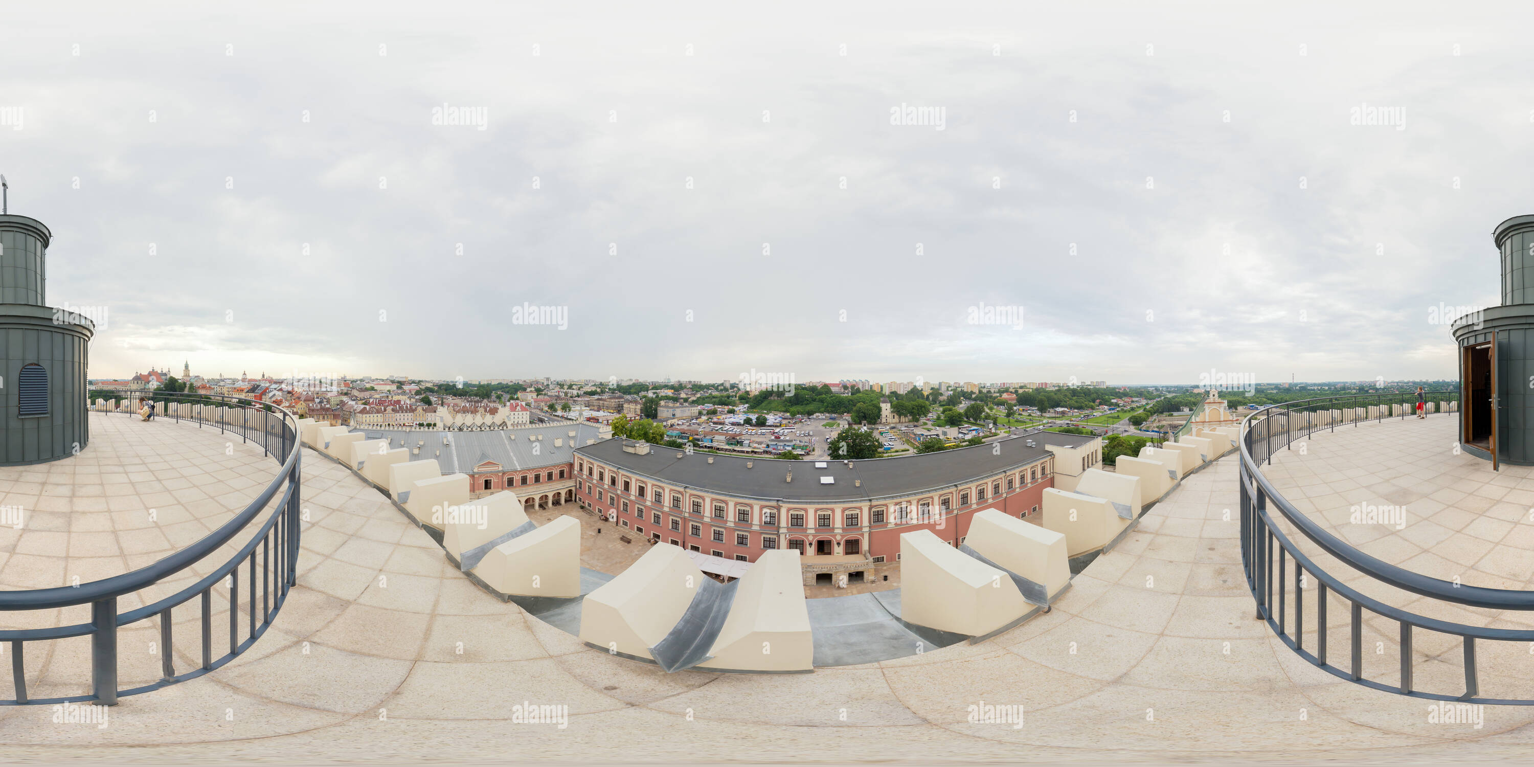 360° view of Lublin castle tower - Alamy