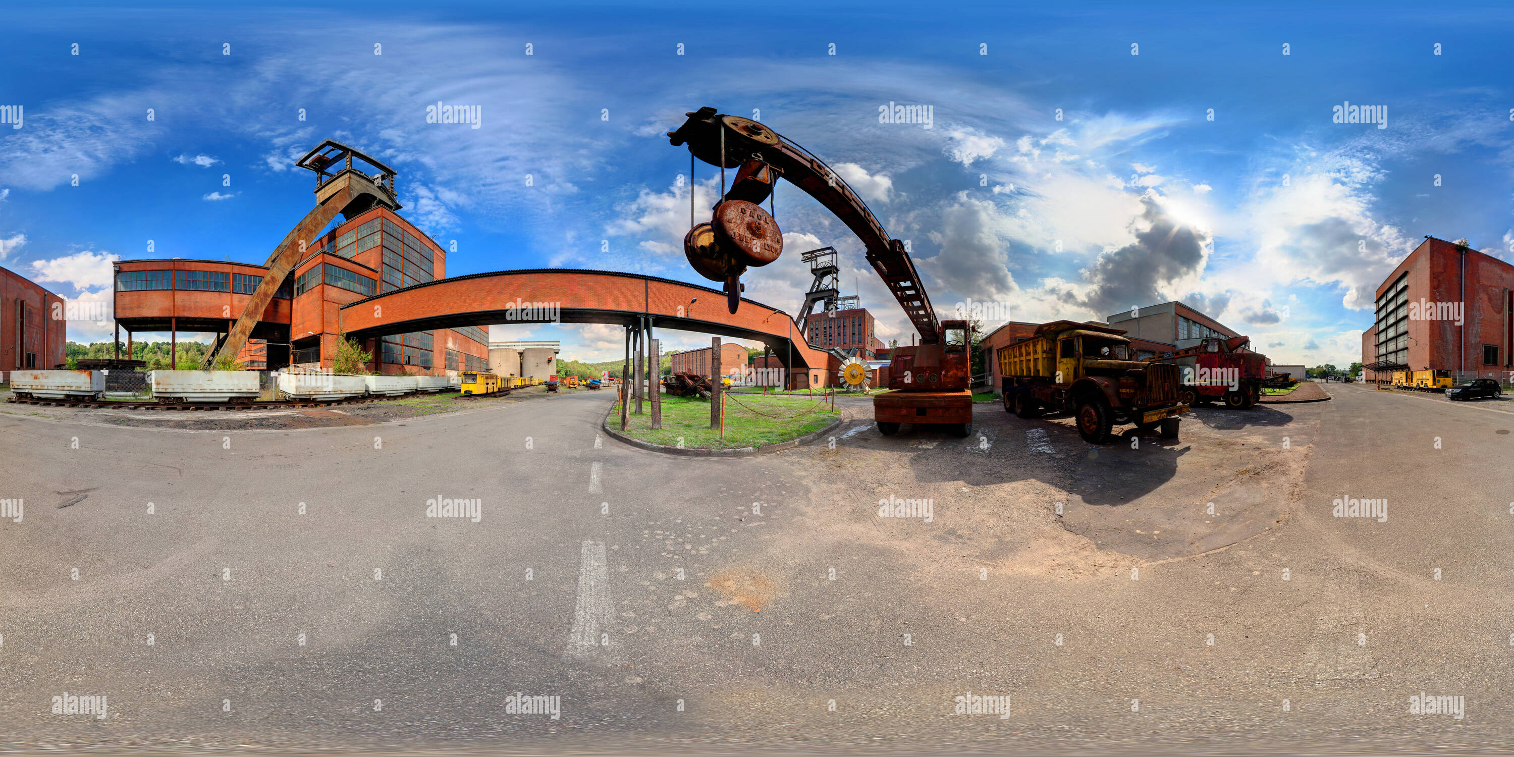 360° view of Die Zeche Carreau Wendel - das Ende - Alamy