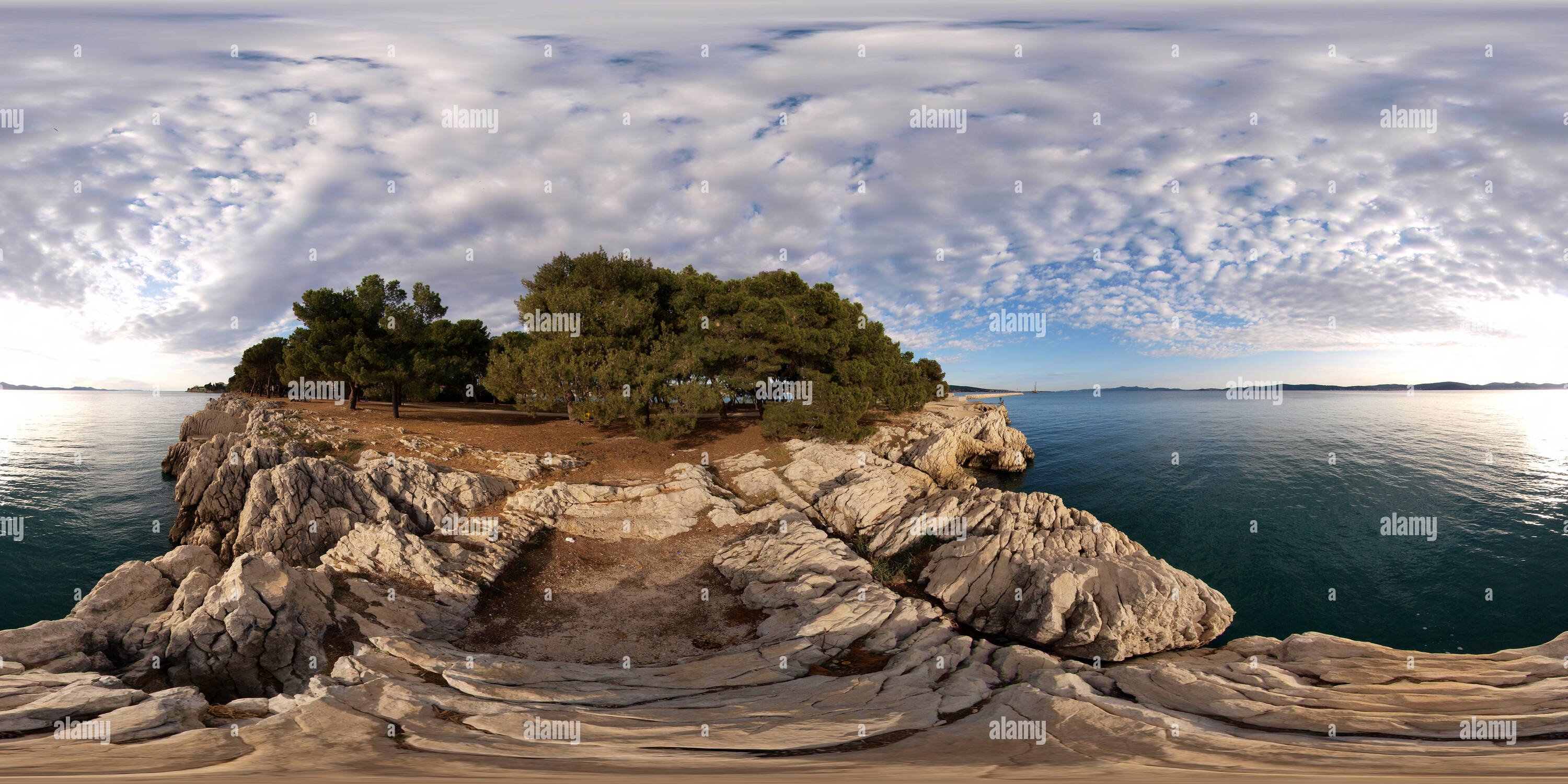 360° view of Zadar - punta Bajlo - Alamy