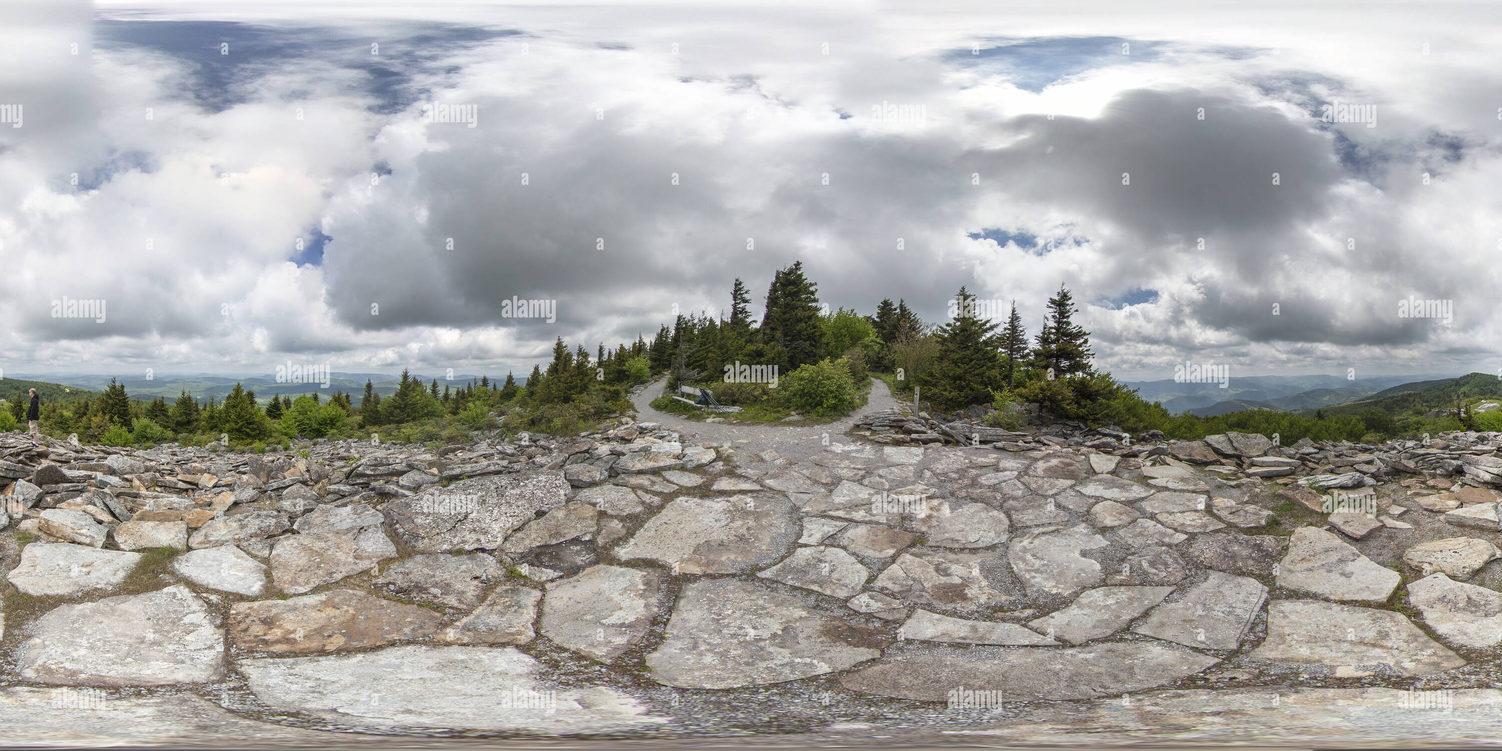 360° view of Spruce Knob, West Virginia - Alamy