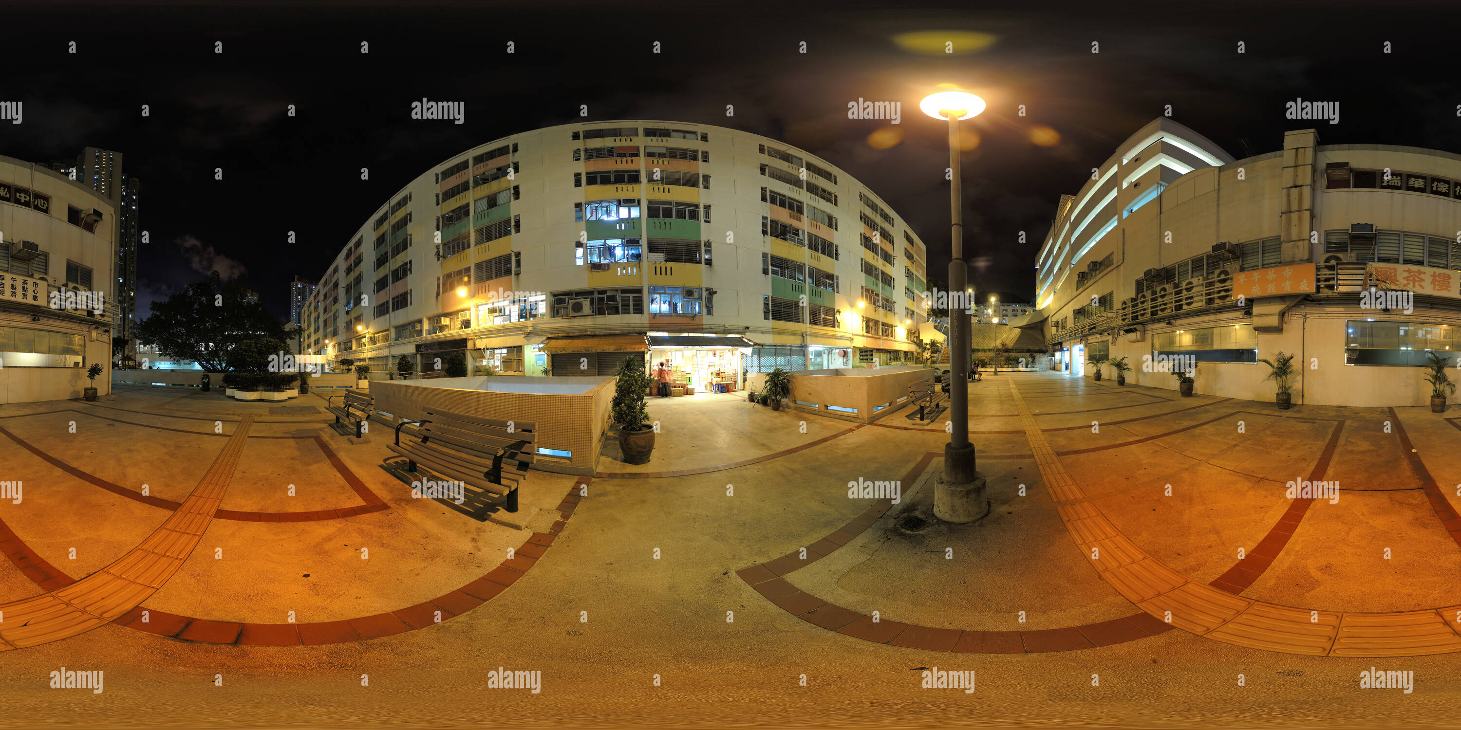 360° view of Block 3 Platform, Pak Tin Estate (2013 - Alamy