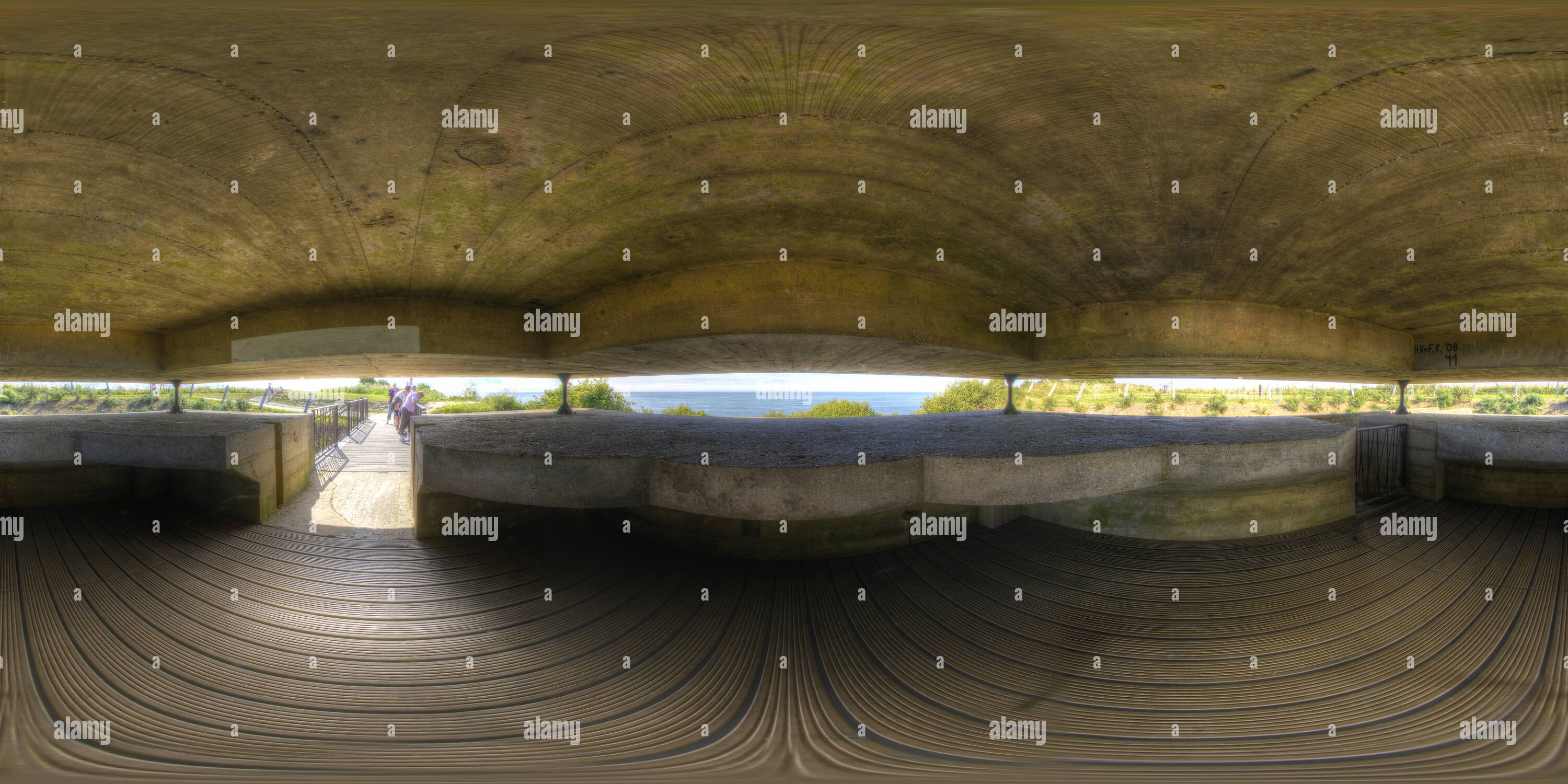 360° view of Direction and Range Control Bunker - Alamy