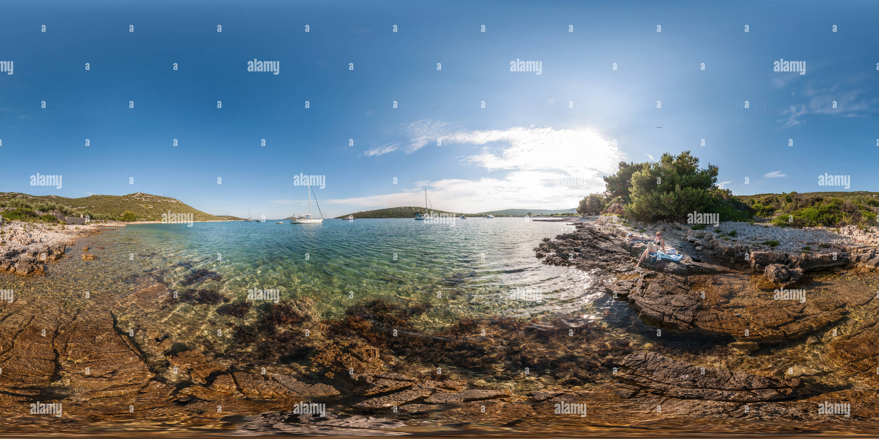360° view of Croatia, Pasman, Landin - Alamy
