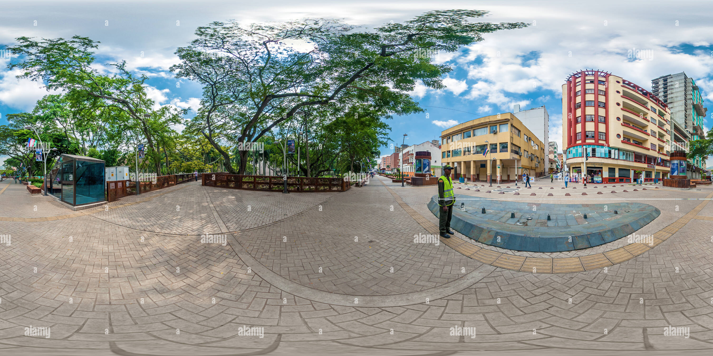 360° view of Tunel Boulevar Del Rio Cali Av Colombia Zona Peatonal Cal ...
