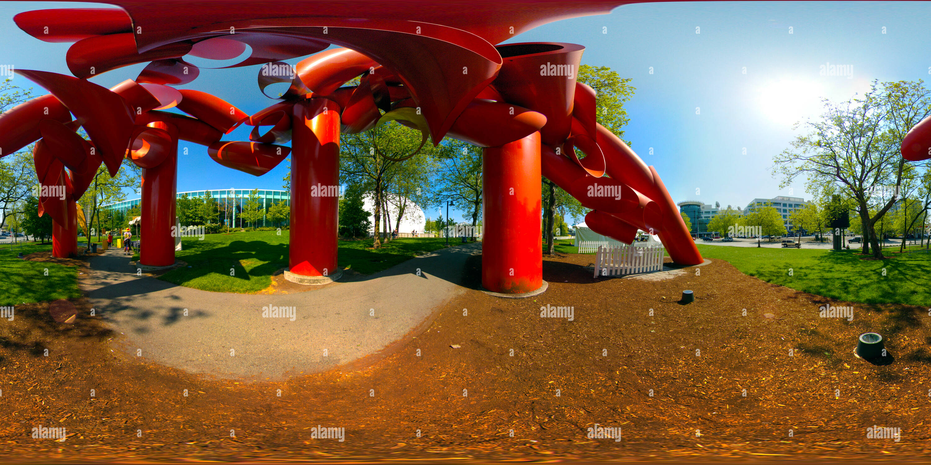 360° view of Seattle Space Needle Science Center Sculpture - Alamy